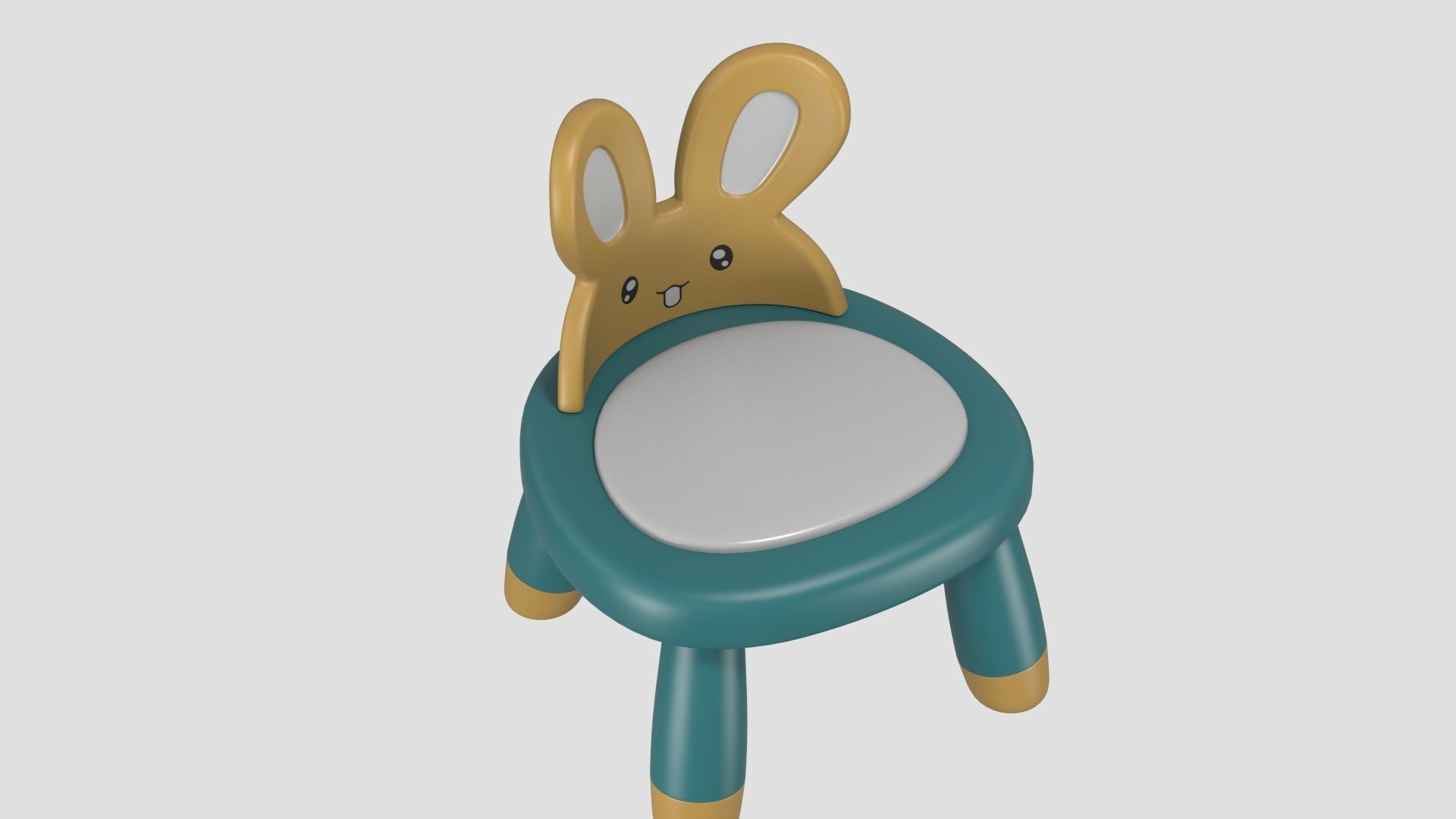 Rabbit kids chair 3D model | CGTrader