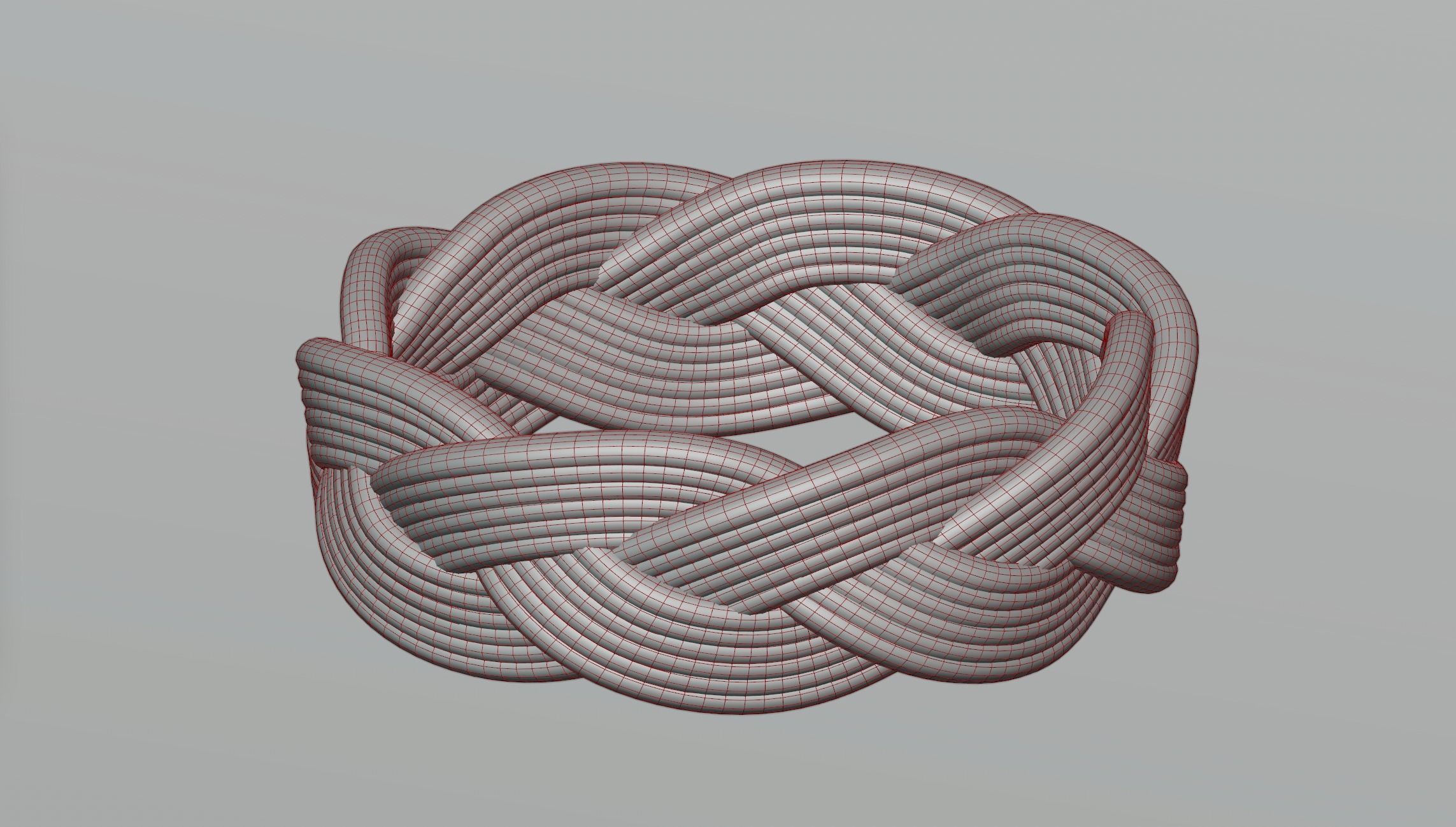 Interlocking ring 3D model | CGTrader