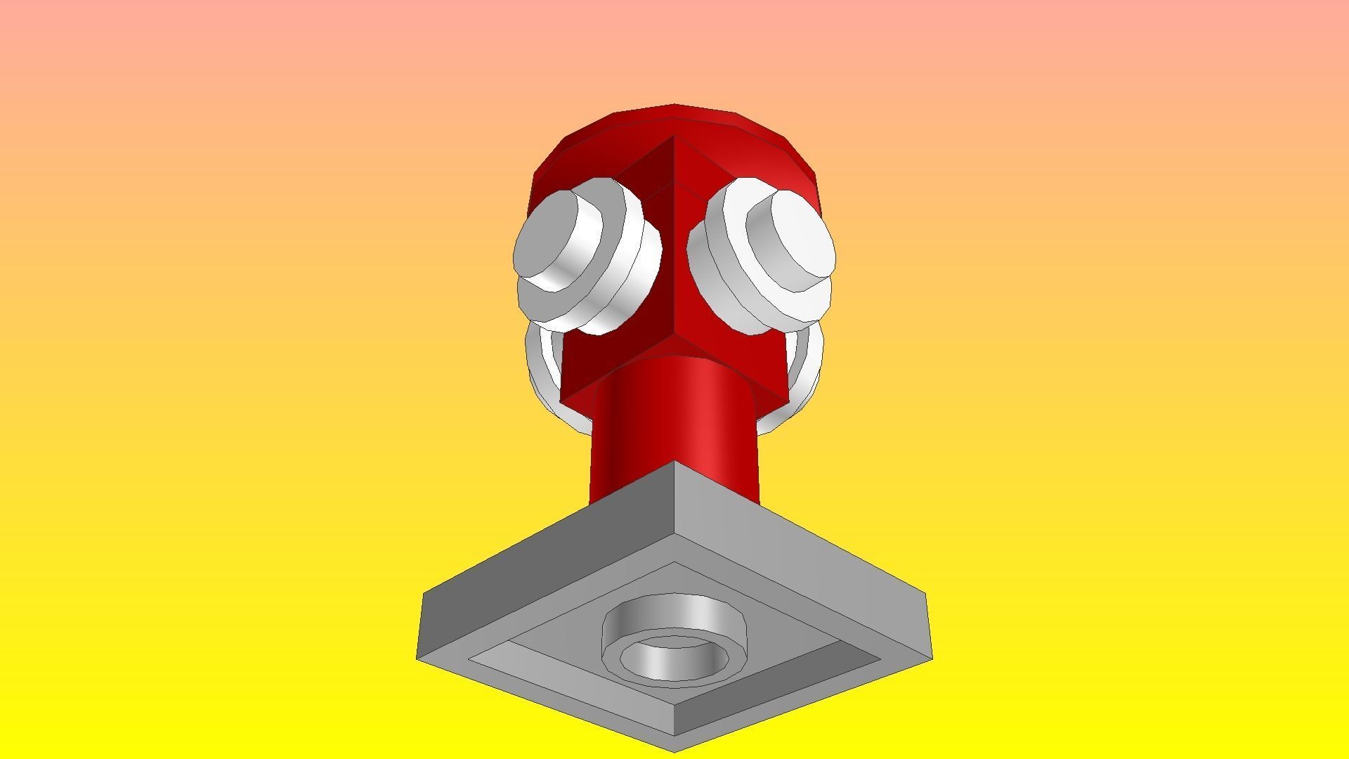 Lego Hydrant Model 901 free 3D model | CGTrader