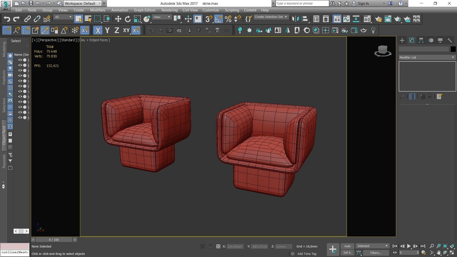 3D model Block Armchair VR / AR / low-poly | CGTrader