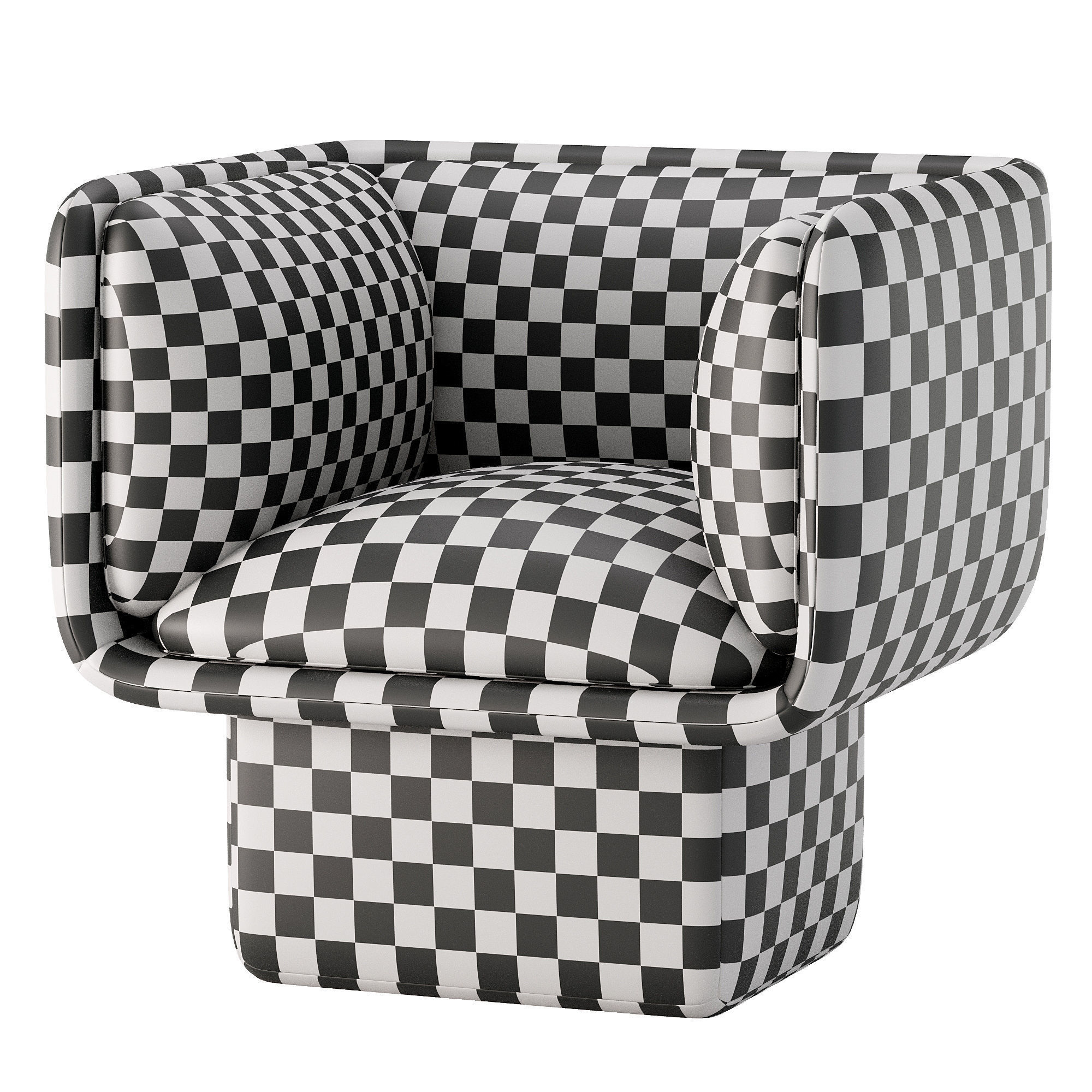 3D model Block Armchair VR / AR / low-poly | CGTrader