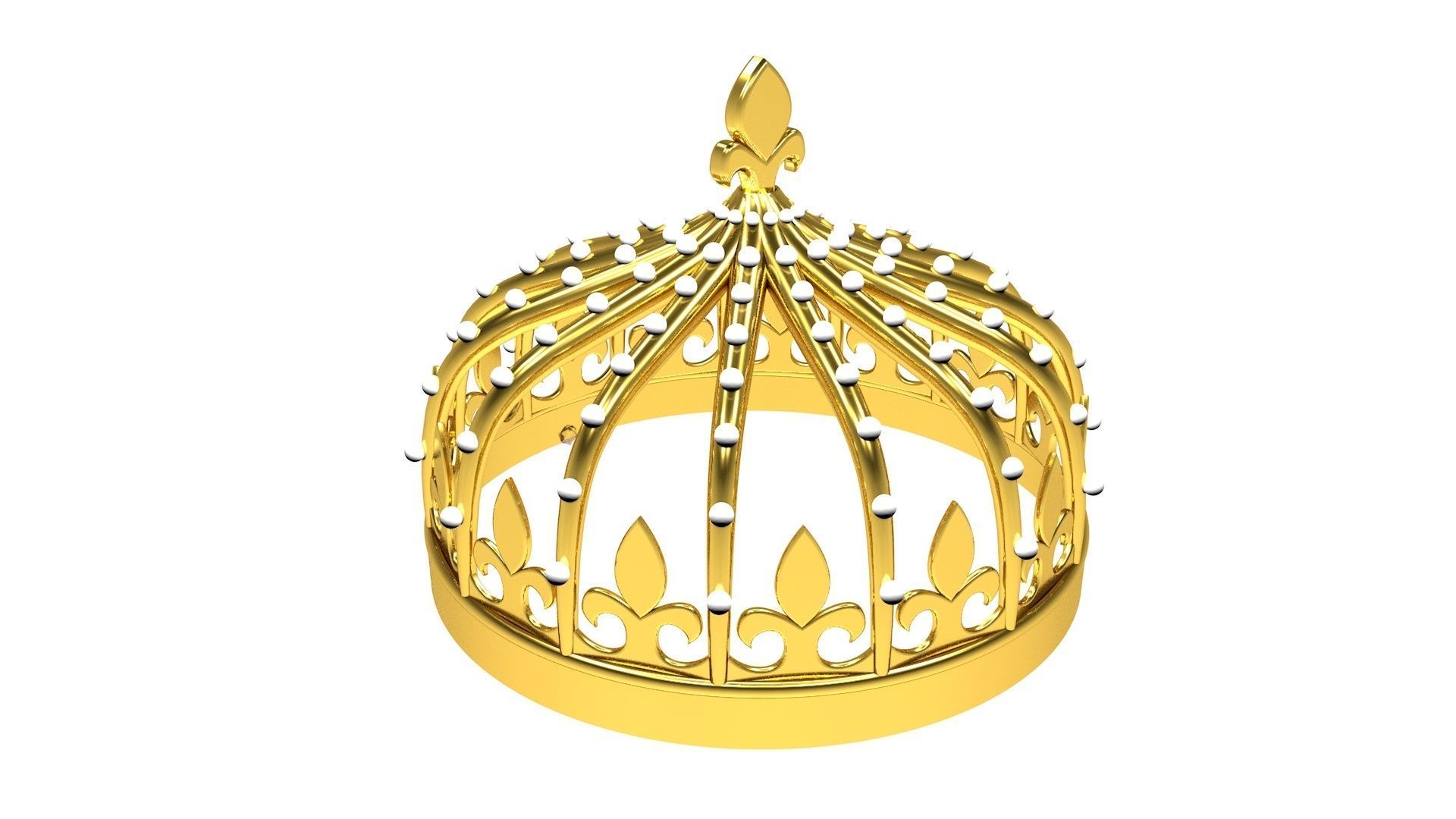 3D Crown model golden 3D model | CGTrader
