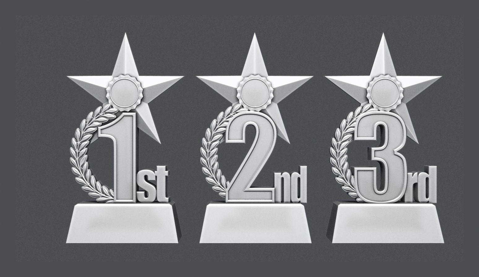 Award Trophy 3D model 3D printable | CGTrader