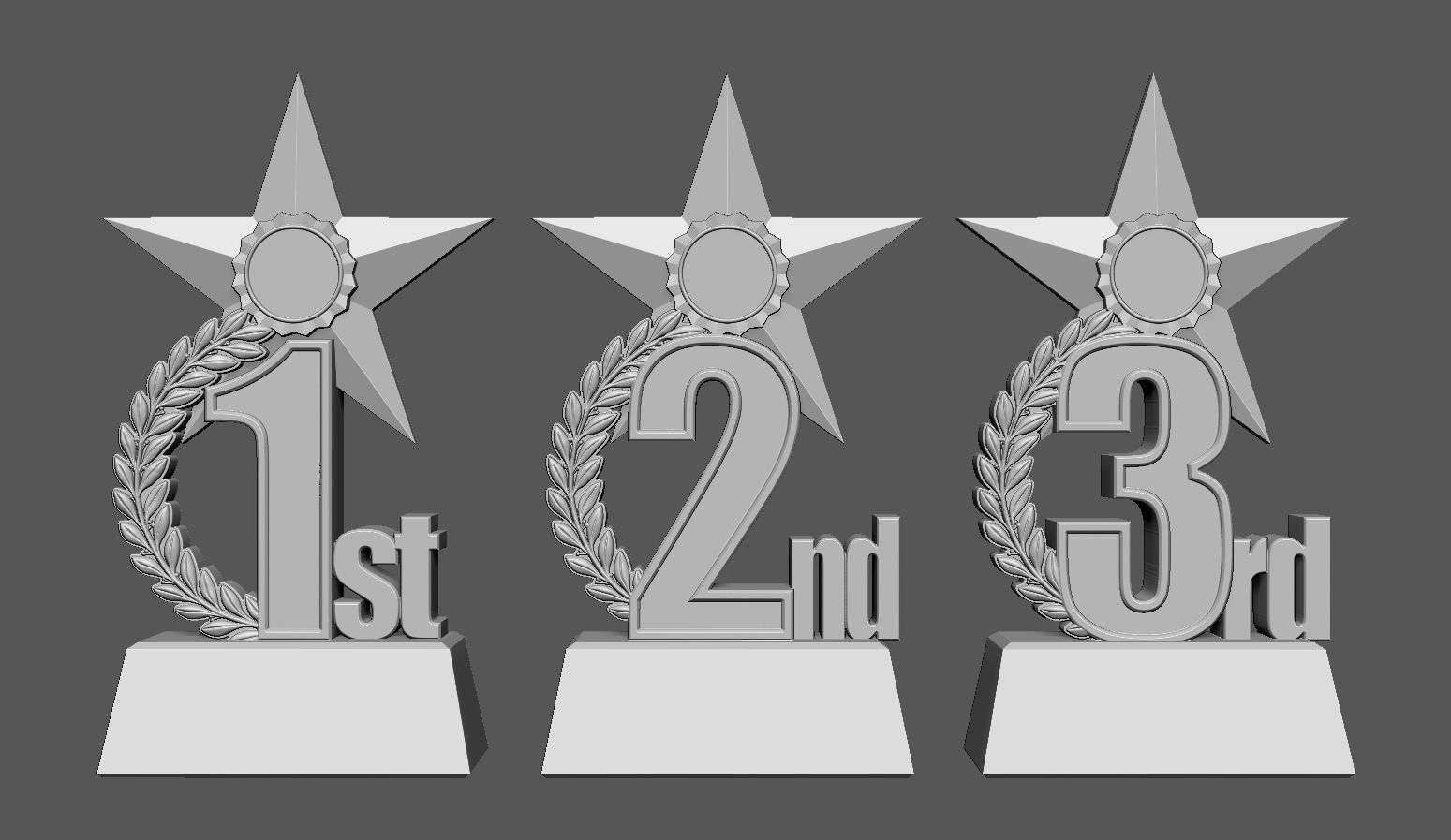 Award Trophy 3D model 3D printable | CGTrader