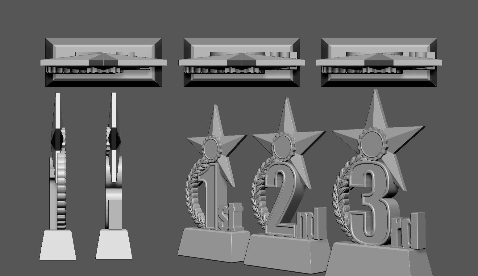 Award Trophy 3D model 3D printable | CGTrader