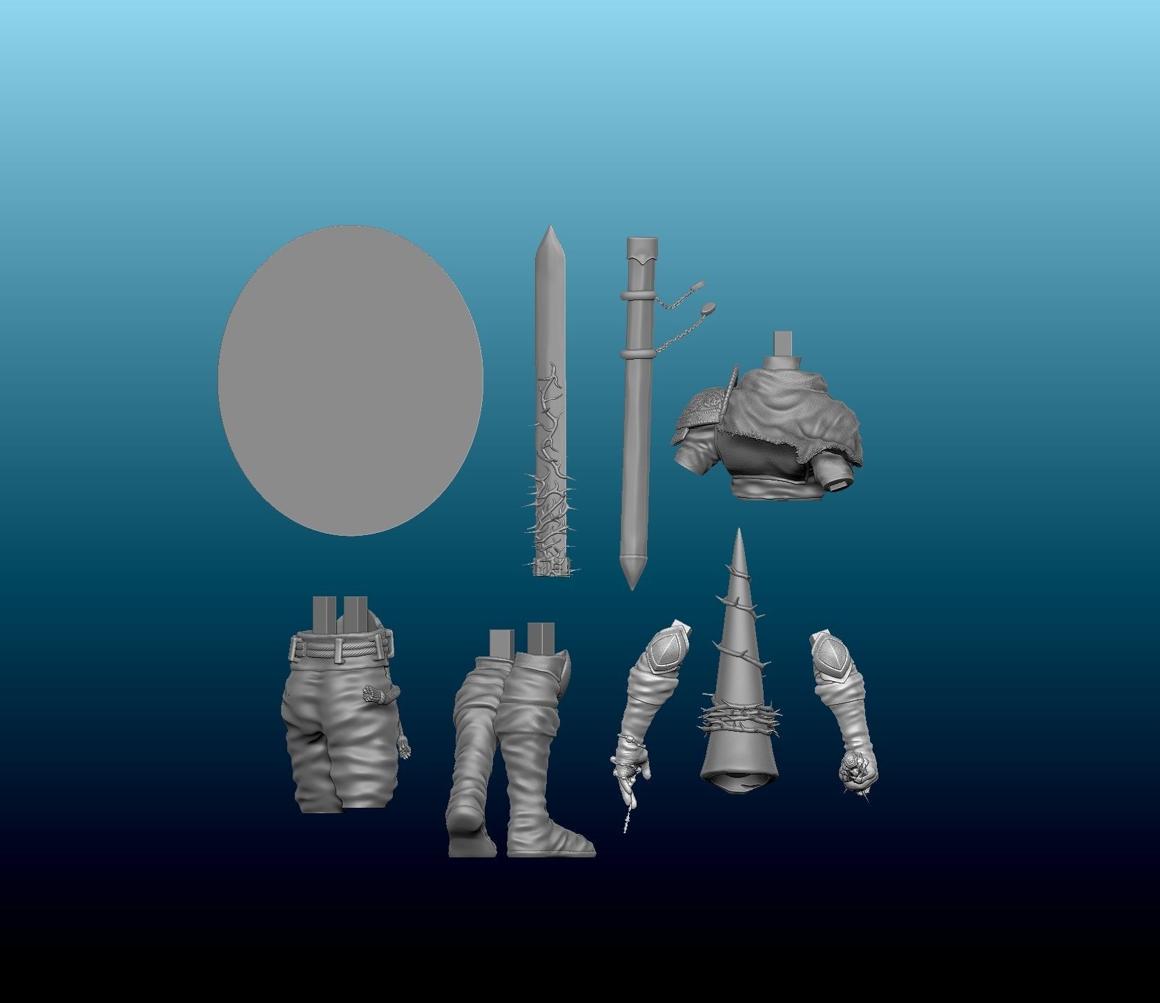 Penitent one from Blasphemous V3 3D model 3D printable | CGTrader