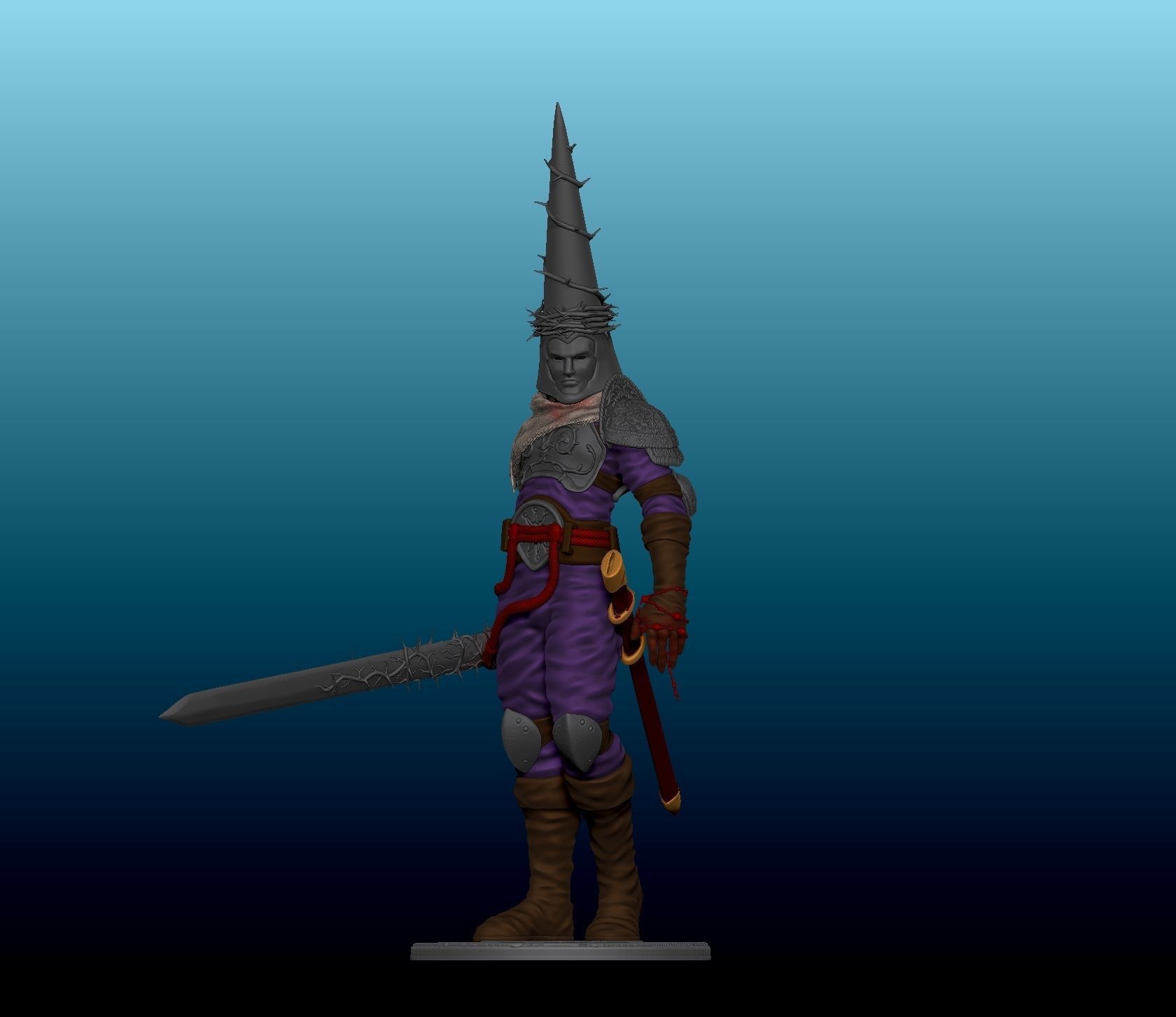 Penitent one from Blasphemous V3 3D model 3D printable | CGTrader