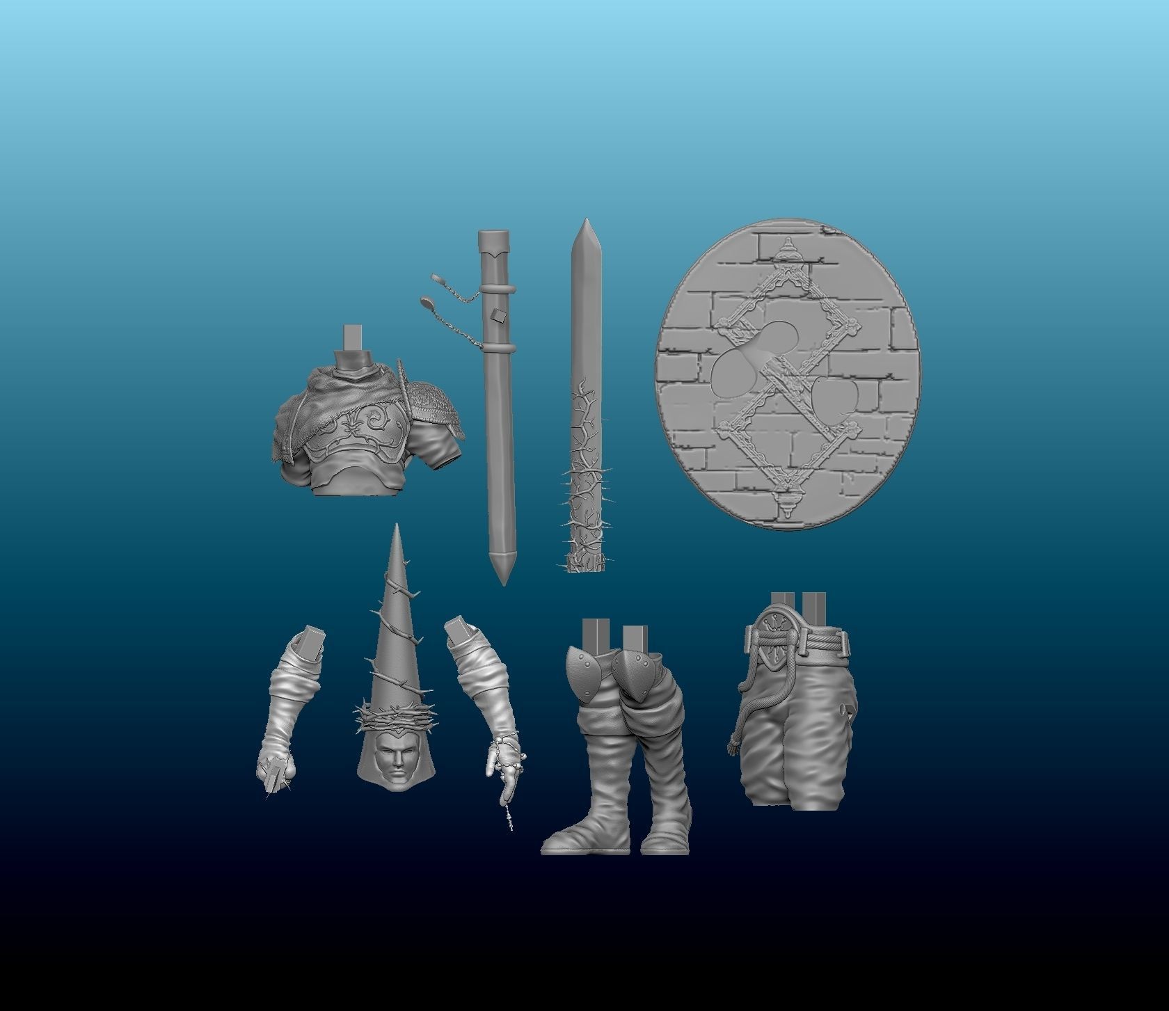 Penitent one from Blasphemous V3 3D model 3D printable | CGTrader