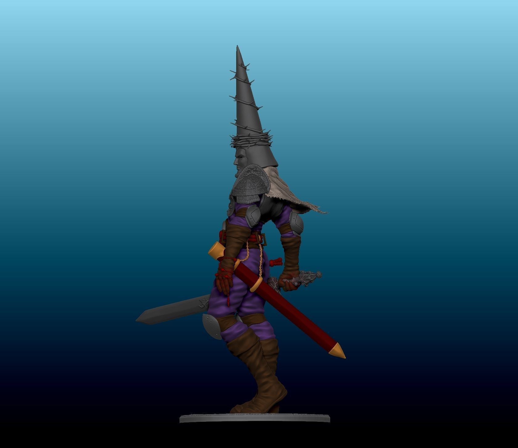 Penitent one from Blasphemous V3 3D model 3D printable | CGTrader