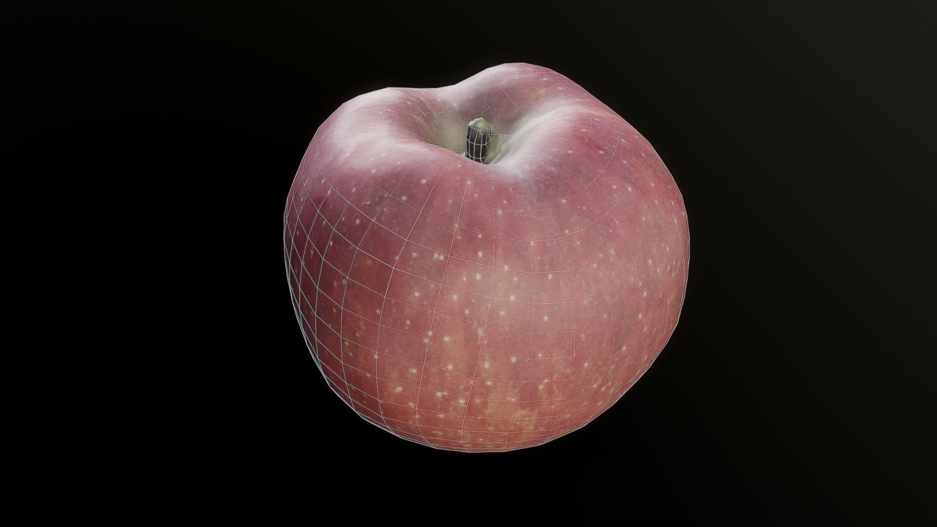 3D model 3D Scan Red Apple VR / AR / low-poly | CGTrader