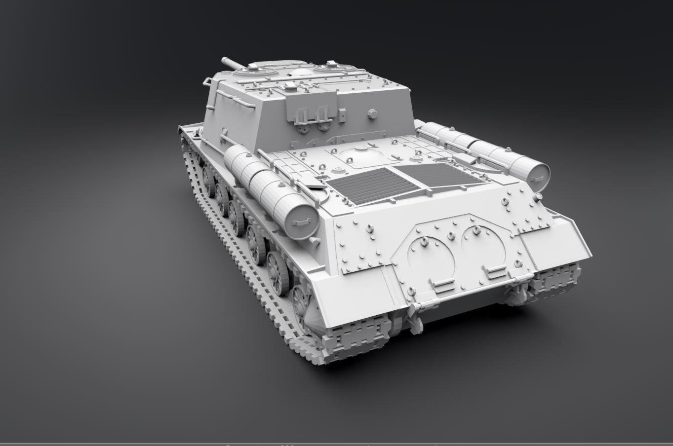 ISU 122 Scale model 3D model 3D printable | CGTrader
