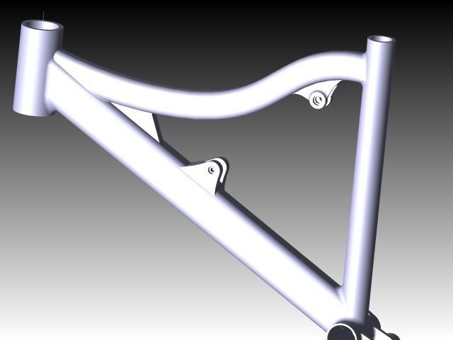 Bike frame 2 free 3D model | CGTrader