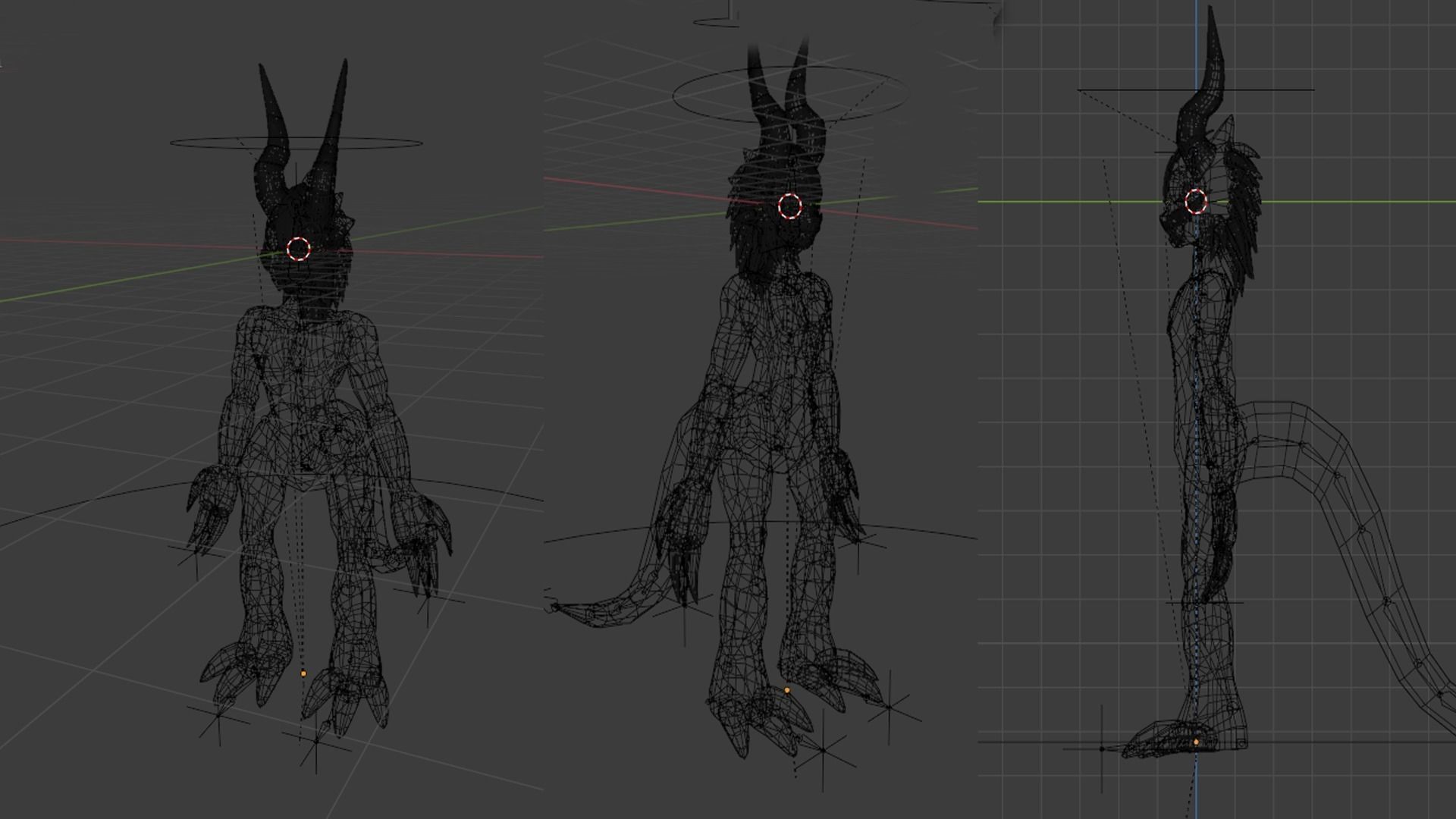 3D model red demon dragon 3d model VR / AR / low-poly | CGTrader