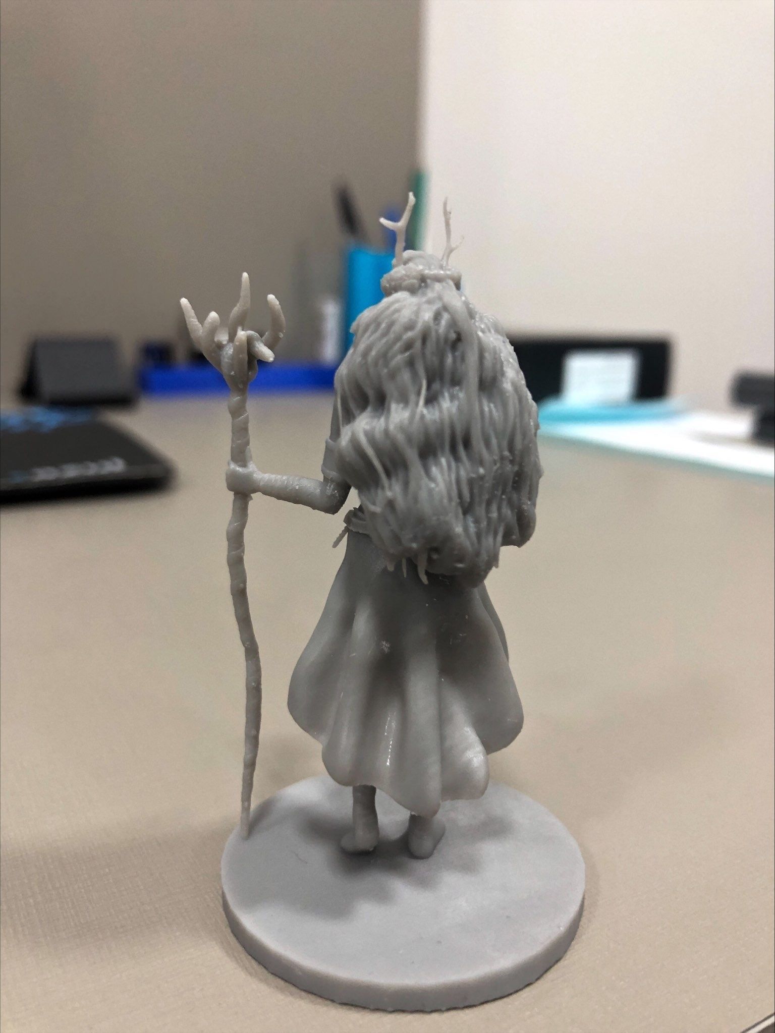 Female Druid Miniature DnD Standart 3D model 3D printable | CGTrader