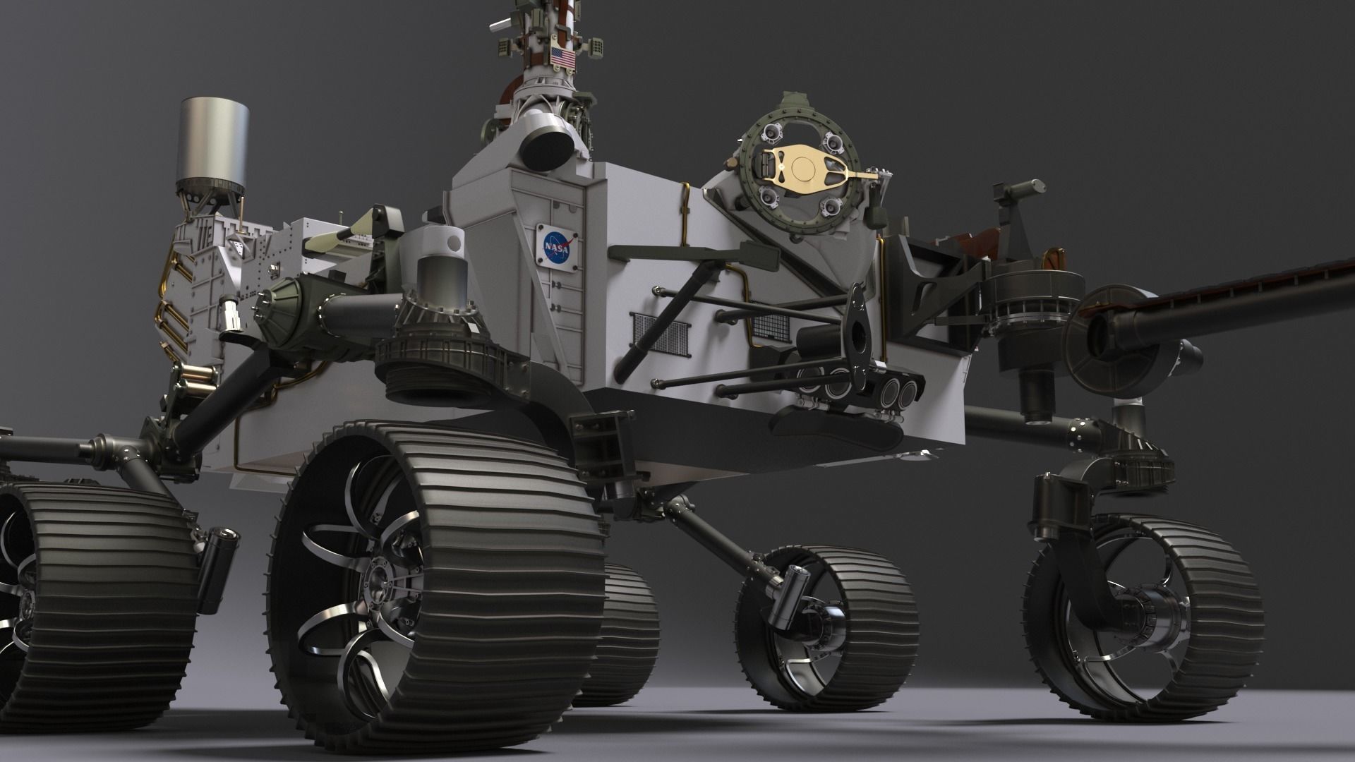 Perseverance Mars Rover 3D model rigged | CGTrader