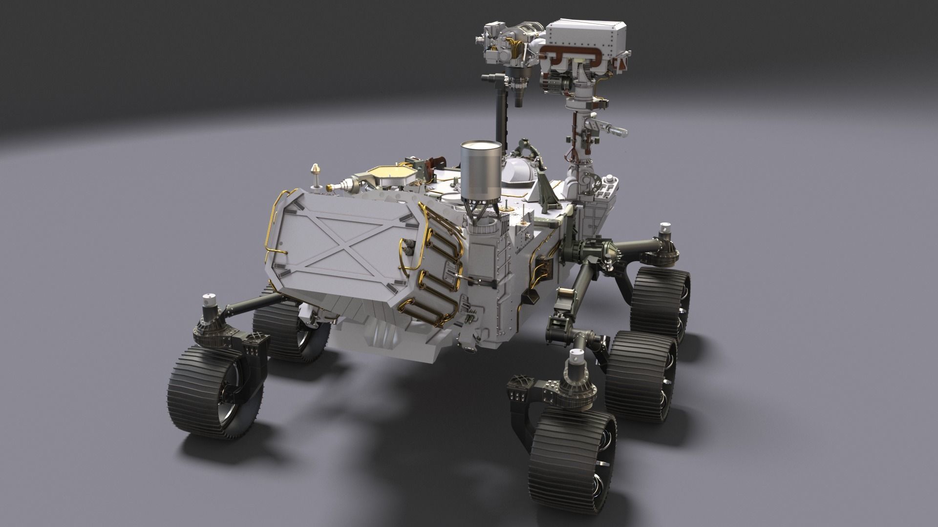 Perseverance Mars Rover 3D model rigged | CGTrader