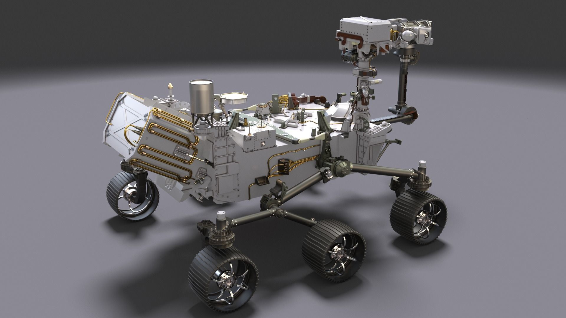 Perseverance Mars Rover 3D model rigged | CGTrader