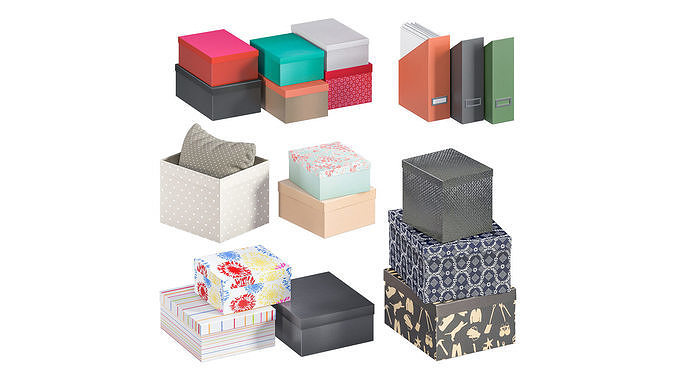 L3DV03G06 - boxes set 3D model | CGTrader