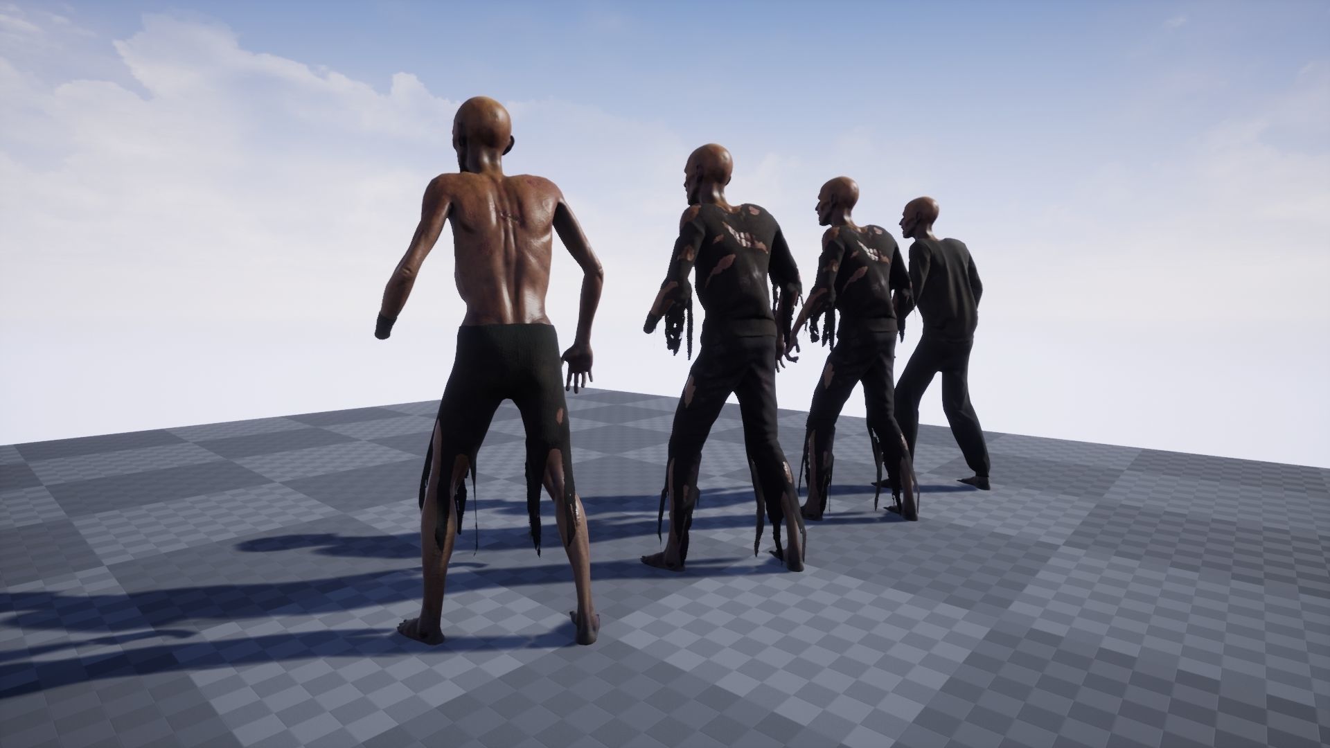 3D model Zombie Remaster modular VR / AR / low-poly rigged | CGTrader