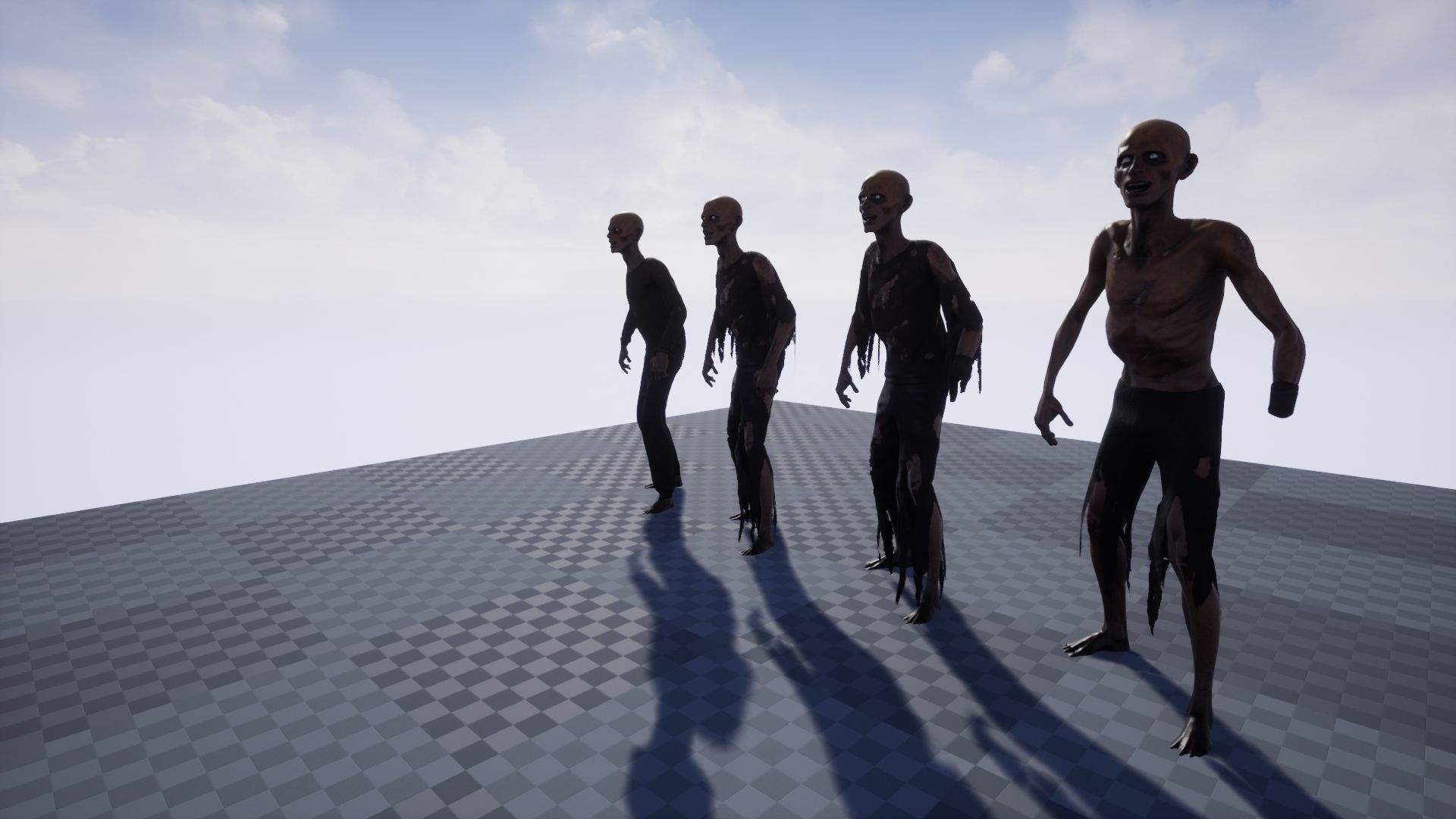 3D model Zombie Remaster modular VR / AR / low-poly rigged | CGTrader