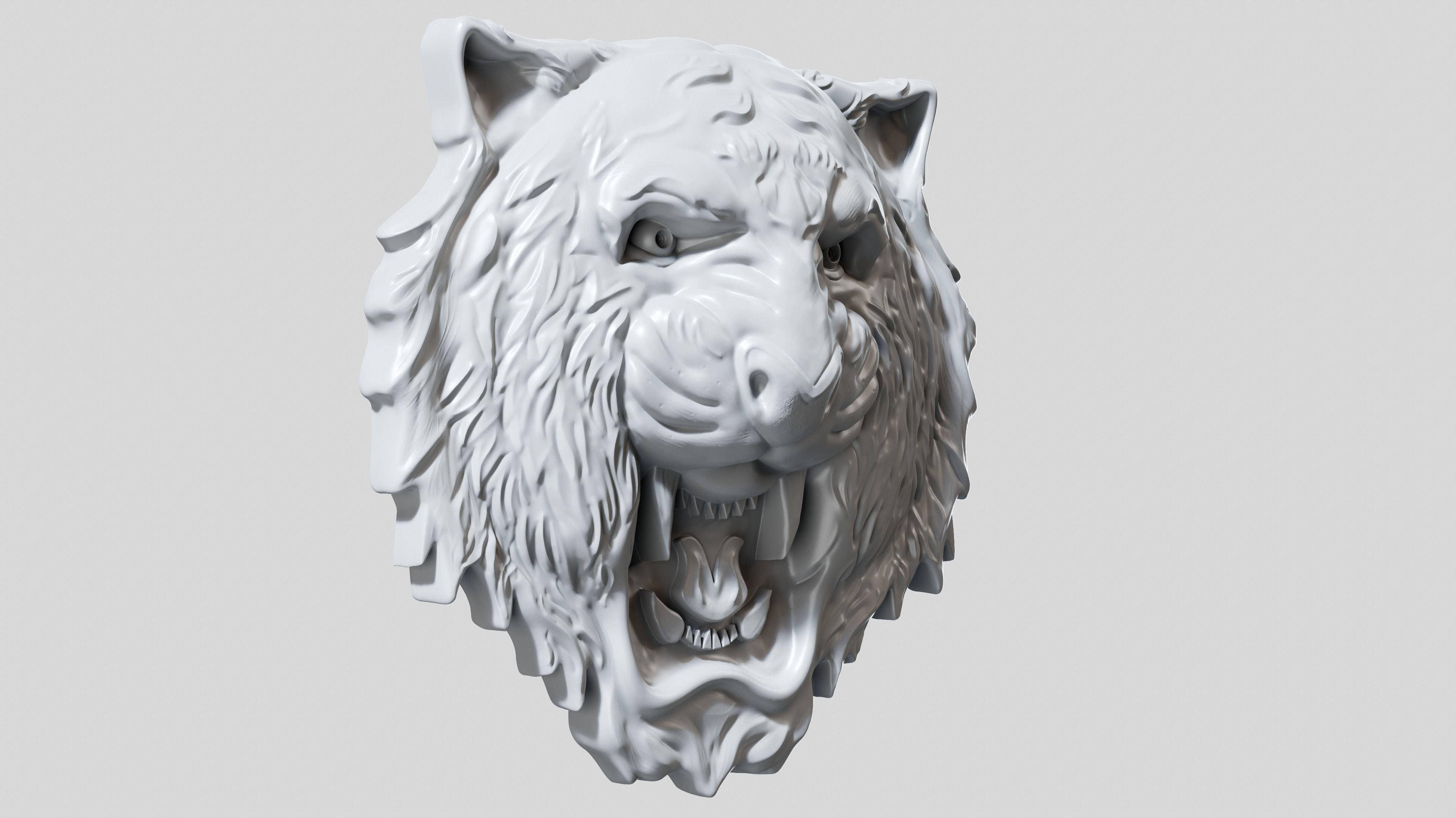 STL models for 3D printing and CNC Tiger 3D model 3D printable | CGTrader