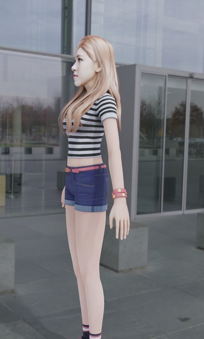 Rose -Blackpink Roseanne Park 3D model rigged | CGTrader