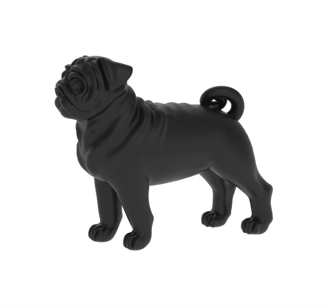 Pug 3D print model 3D model 3D printable | CGTrader
