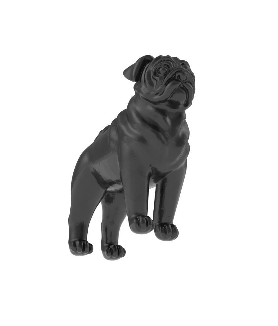 Pug 3D print model 3D model 3D printable | CGTrader