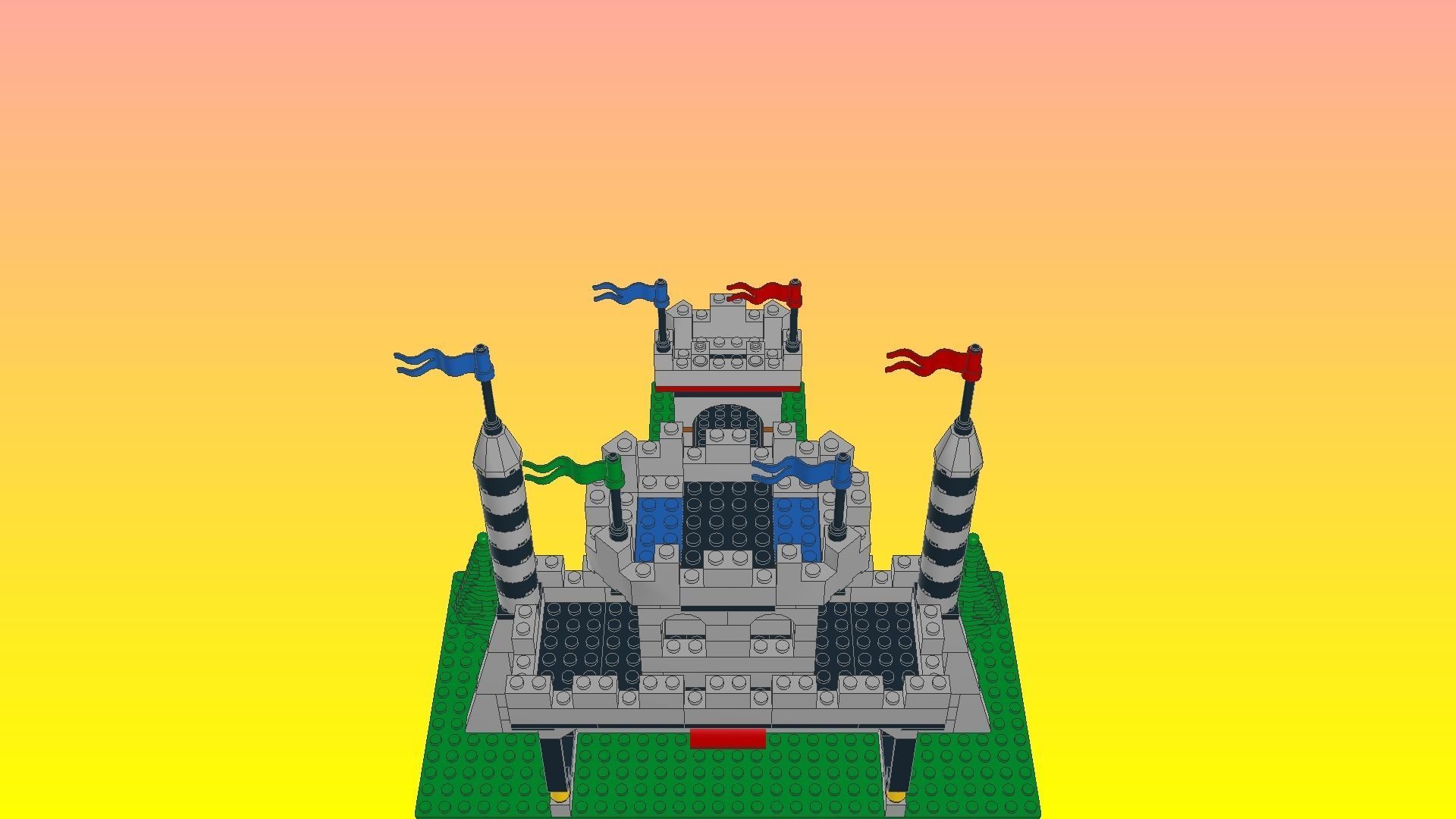Lego Castle Model 0045 3D model | CGTrader