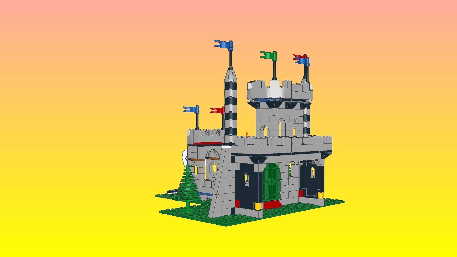 Lego Castle Model 0045 3D model | CGTrader