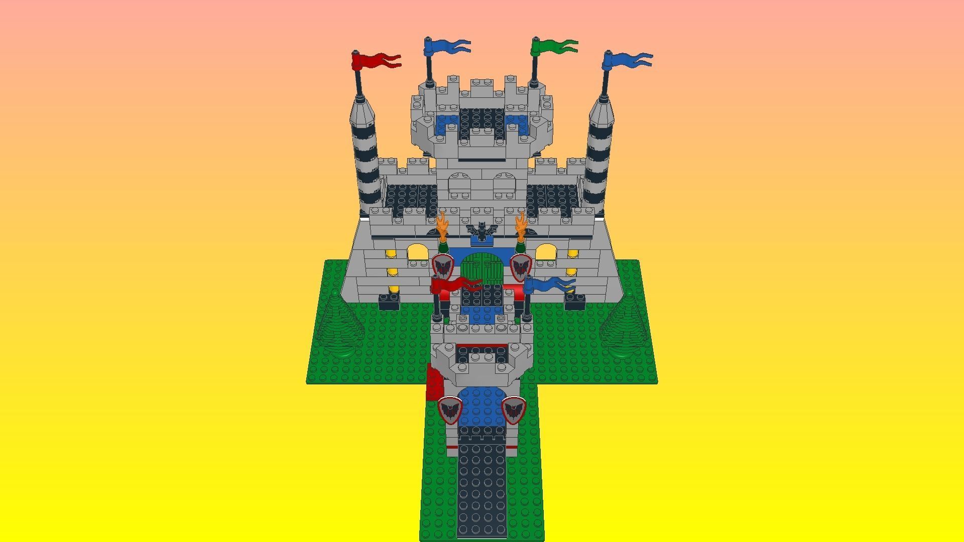 Lego Castle Model 0045 3D model | CGTrader