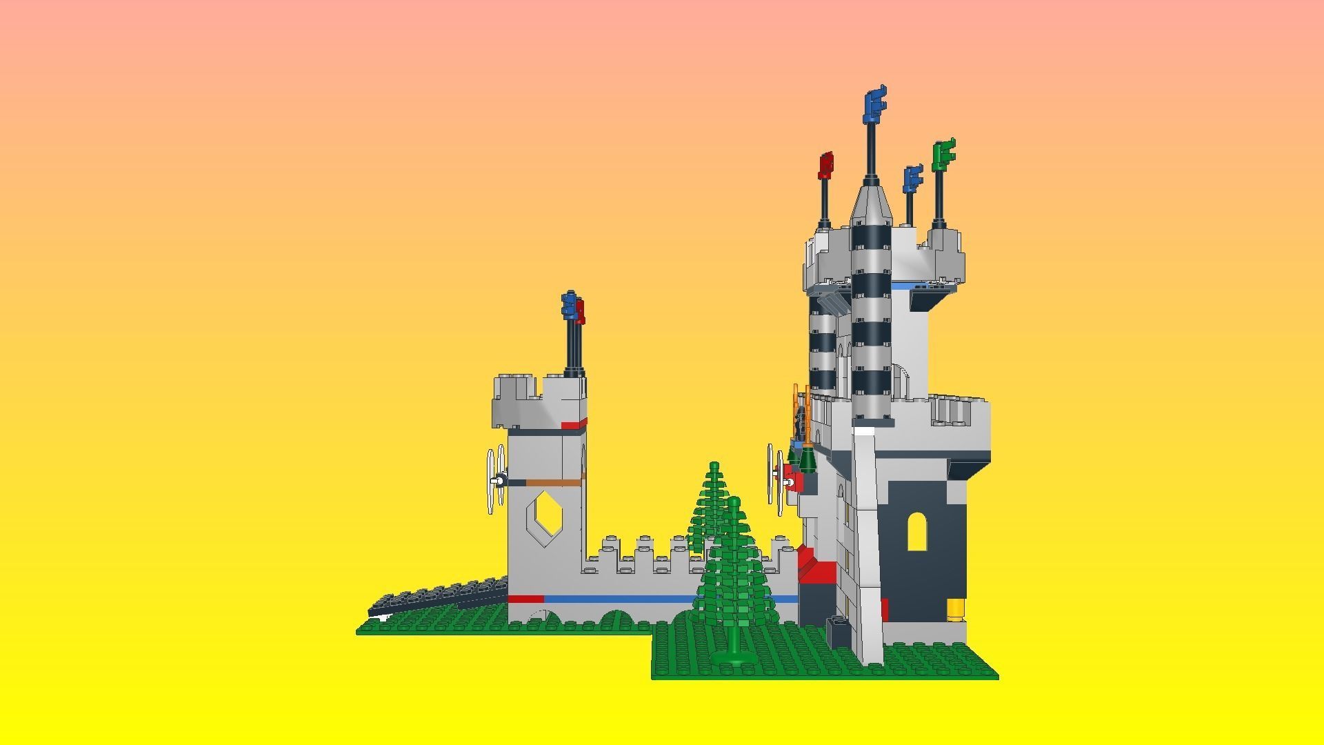 Lego Castle Model 0045 3D model | CGTrader