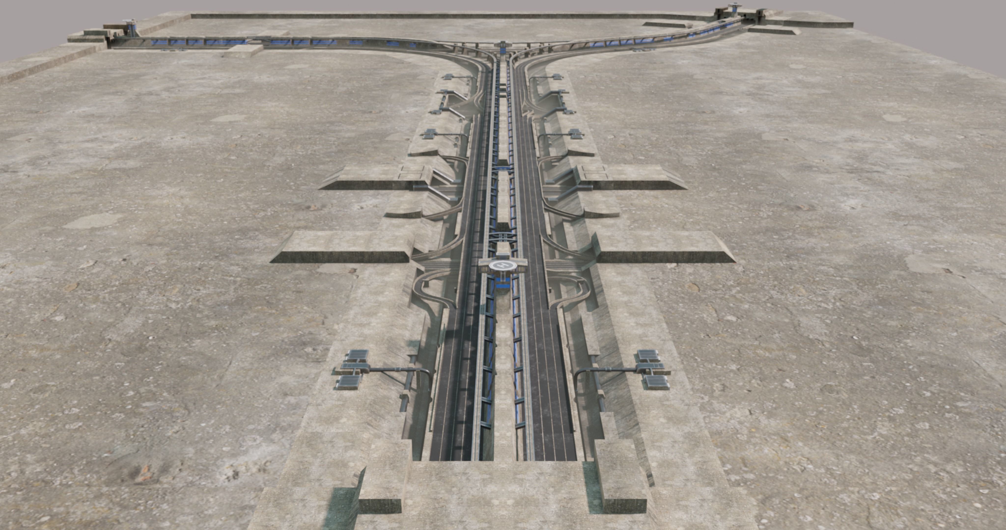 3D model City road and cross segments VR / AR / low-poly | CGTrader