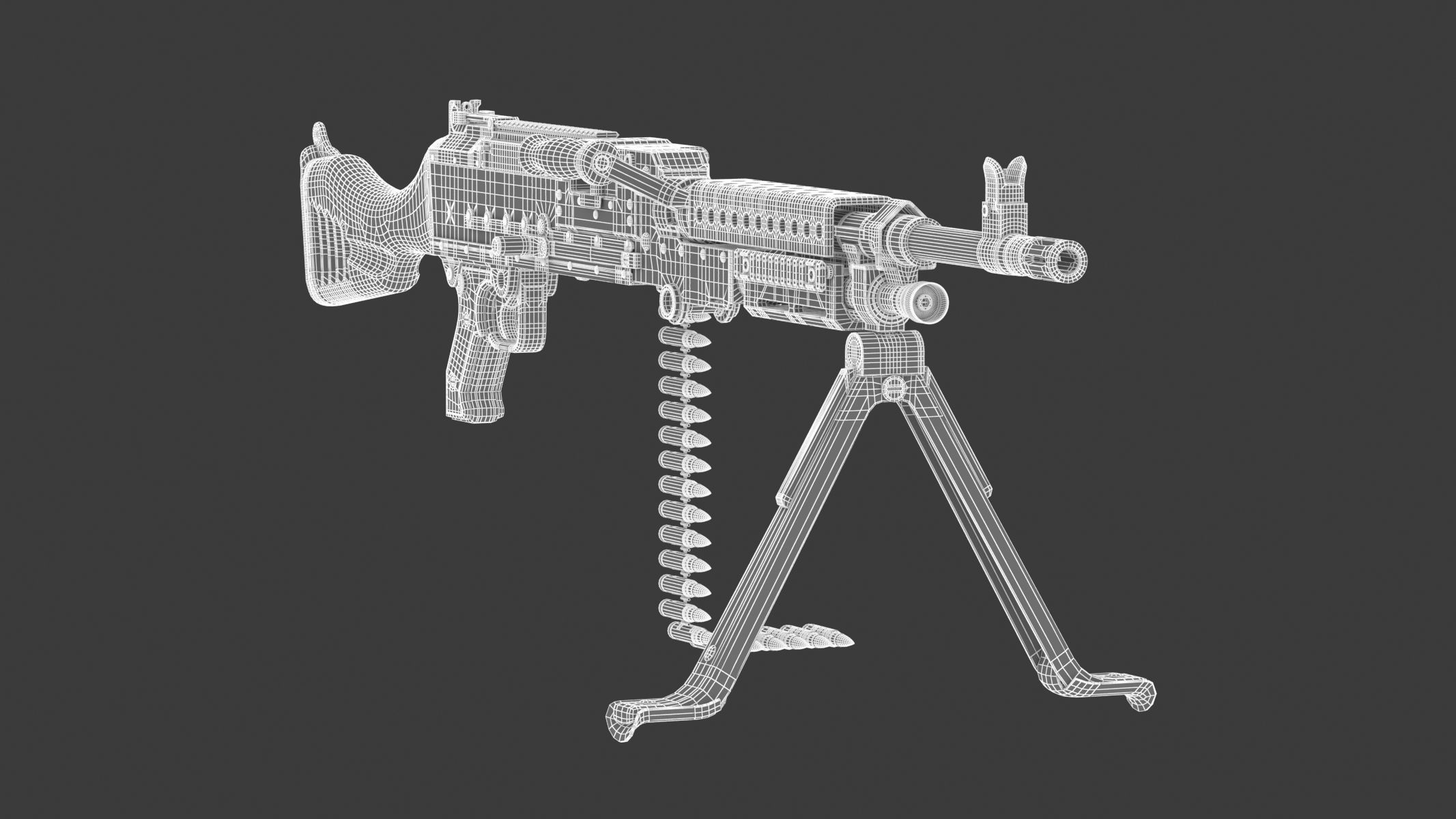 M240 Machine Gun 3D model | CGTrader
