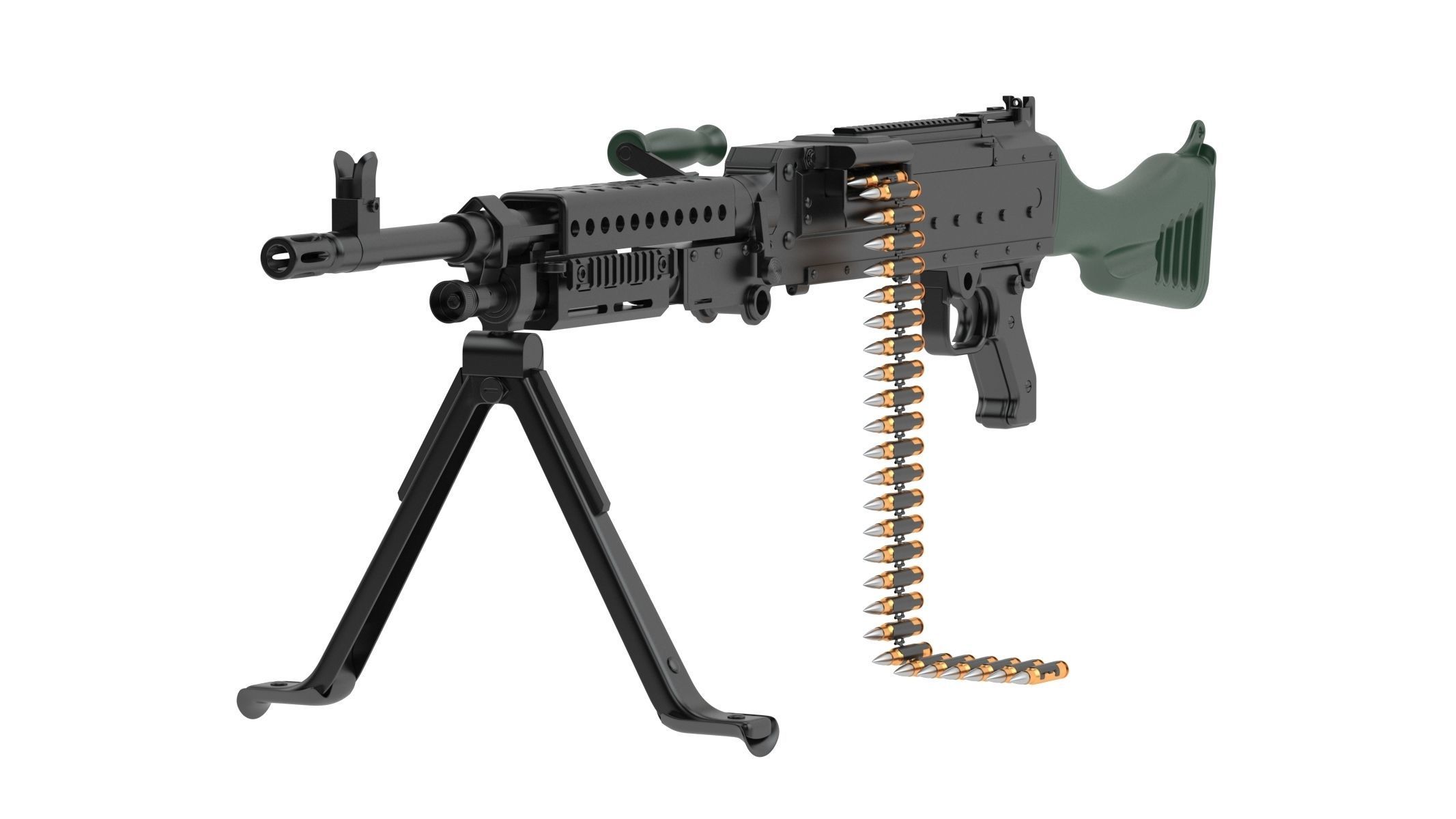 M240 Machine Gun 3D model | CGTrader