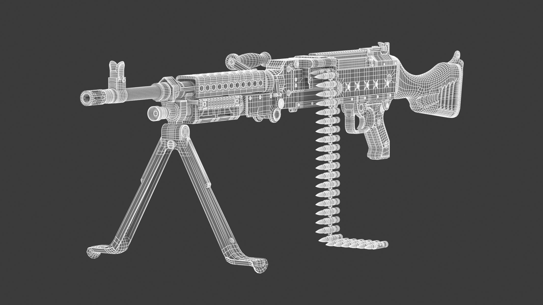 M240 Machine Gun 3D model | CGTrader