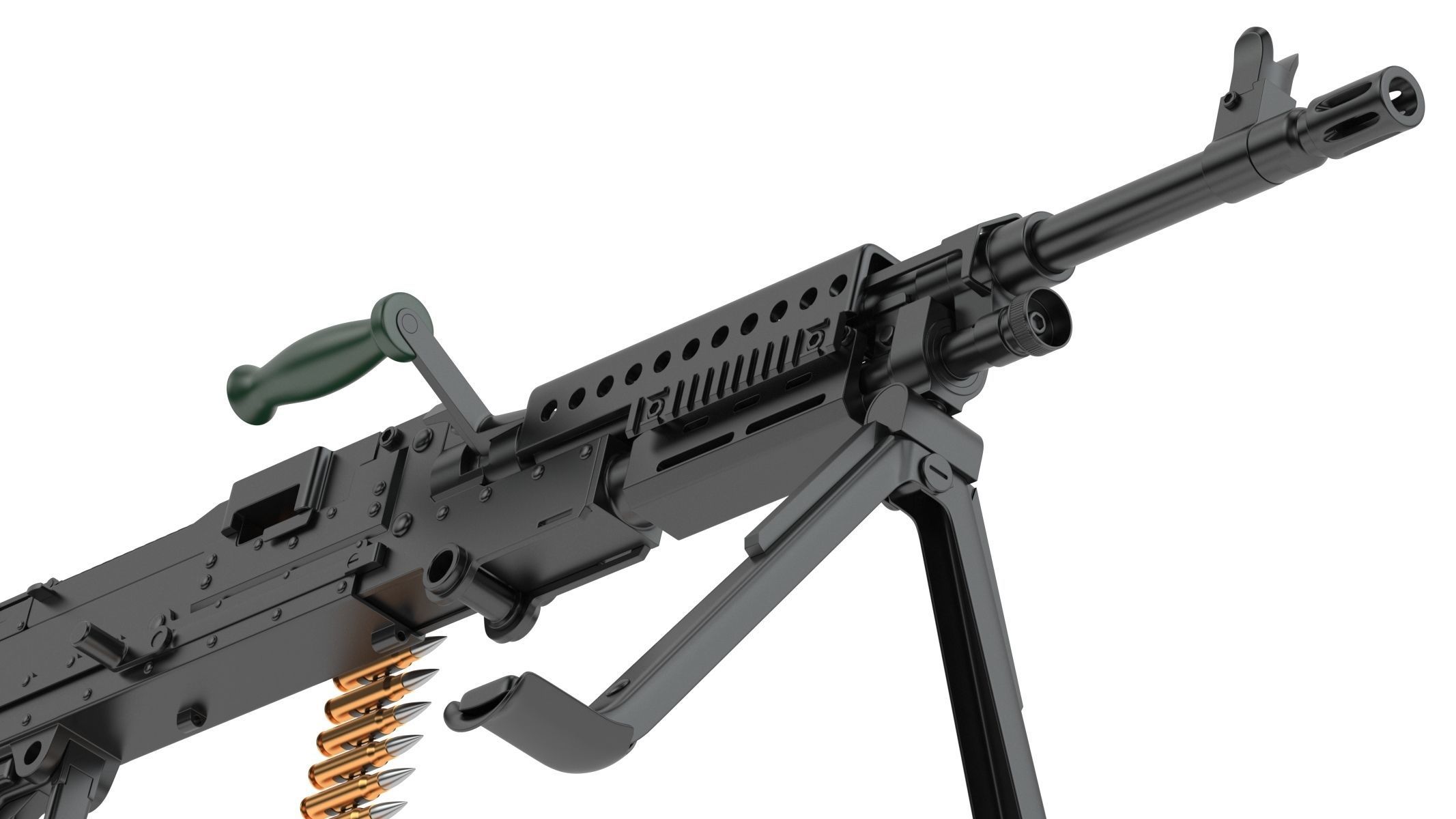 M240 Machine Gun 3D model | CGTrader