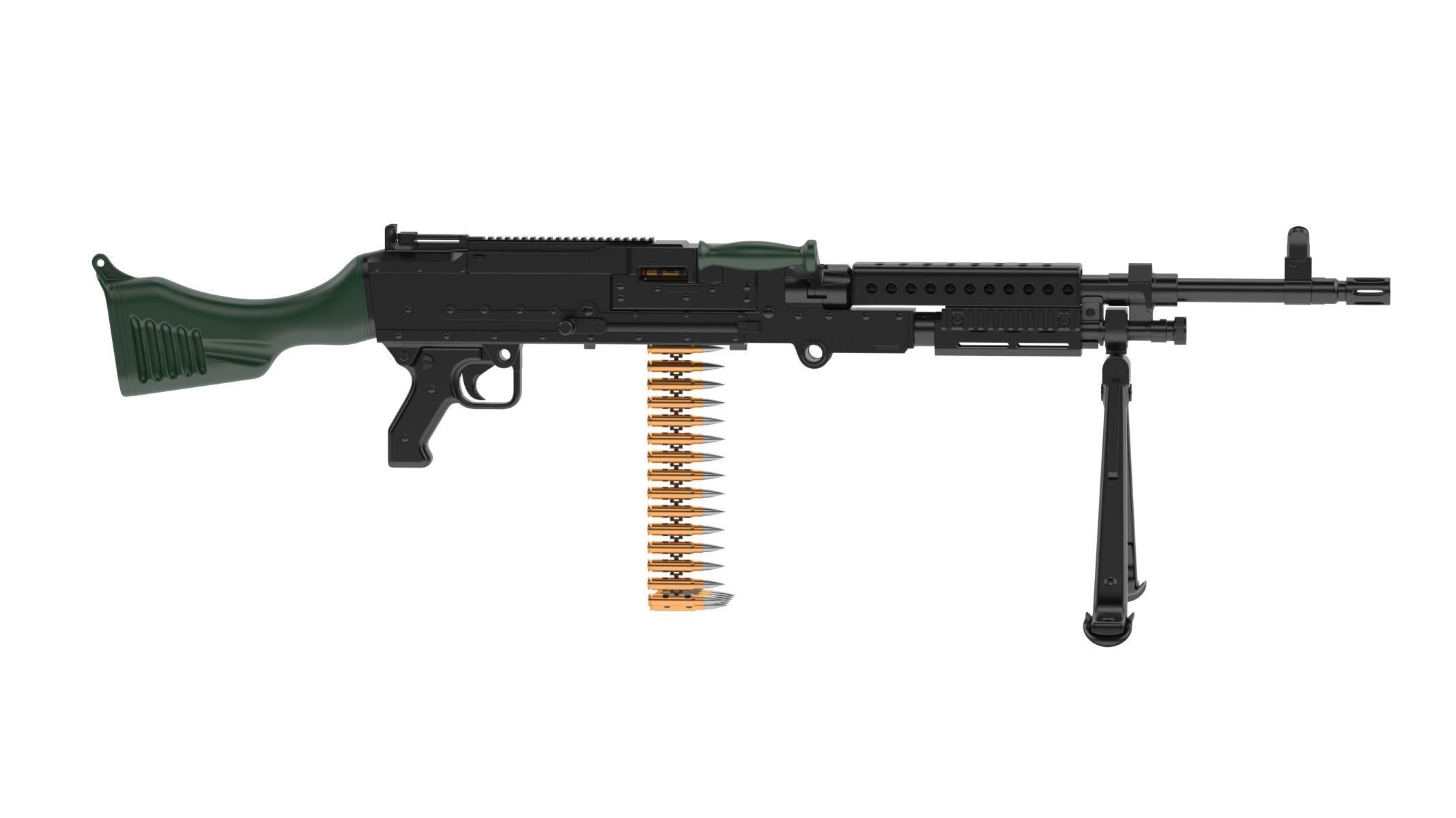 M240 Machine Gun 3D model | CGTrader