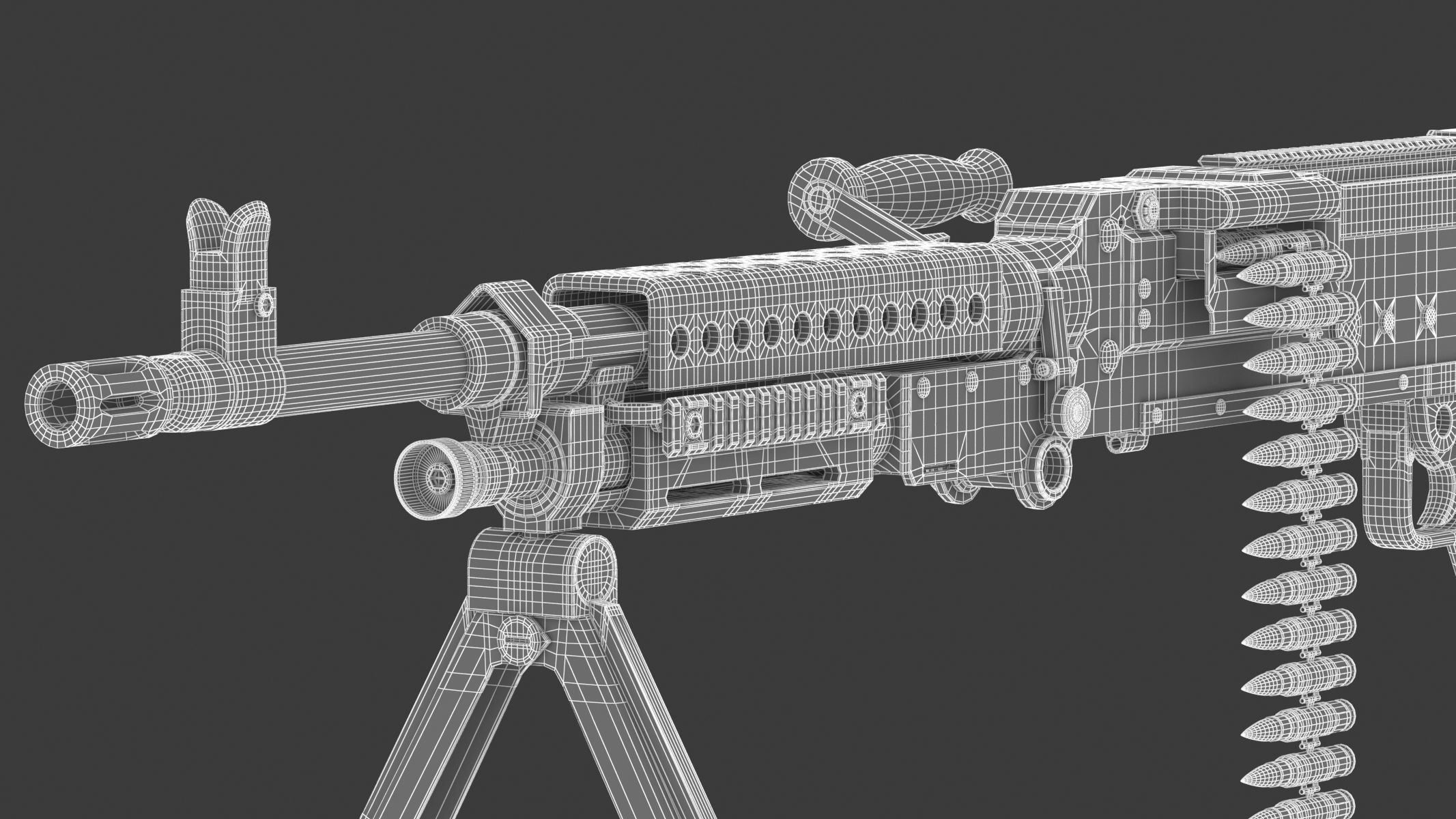 M240 Machine Gun 3D model | CGTrader