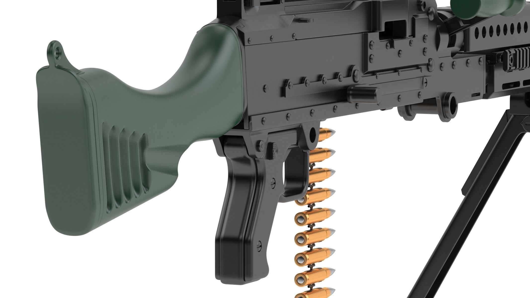 M240 Machine Gun 3D model | CGTrader