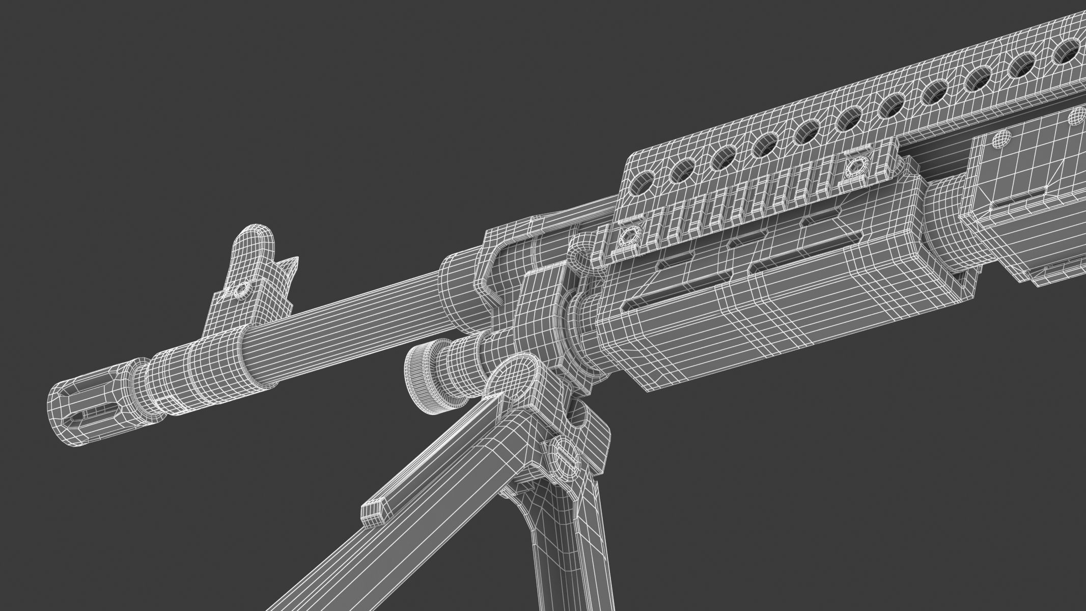 M240 Machine Gun 3D model | CGTrader
