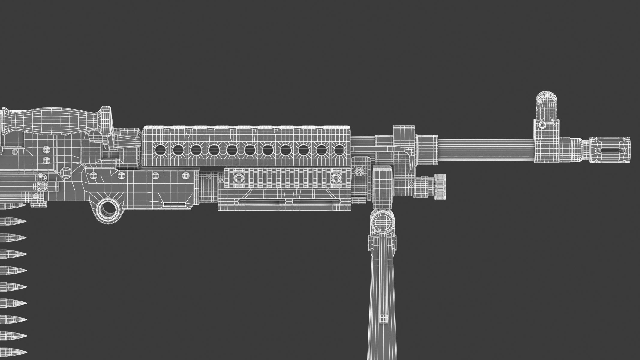 M240 Machine Gun 3D model | CGTrader
