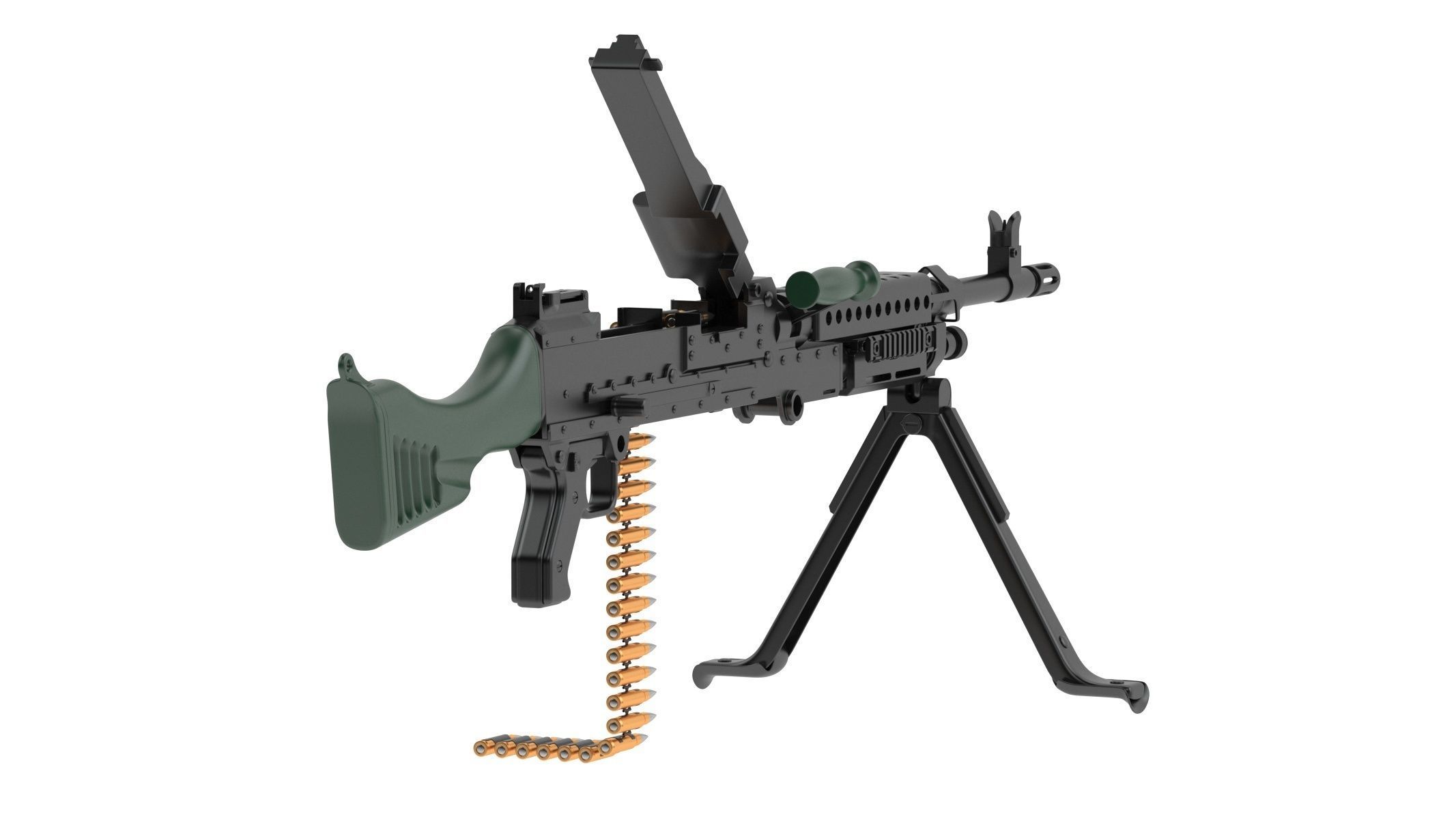 M240 Machine Gun 3D model | CGTrader