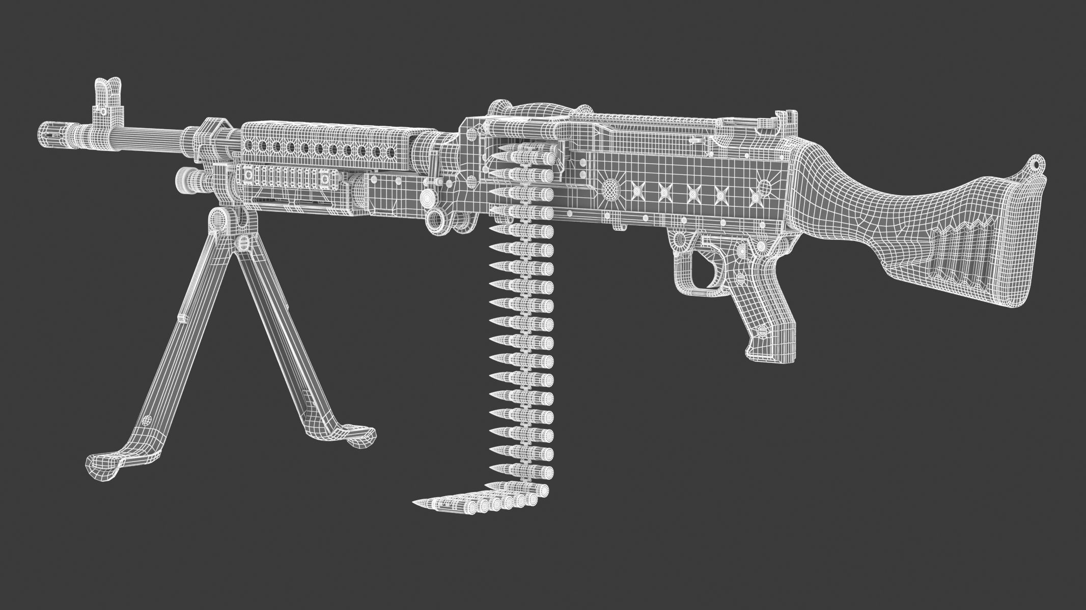 M240 Machine Gun 3D model | CGTrader