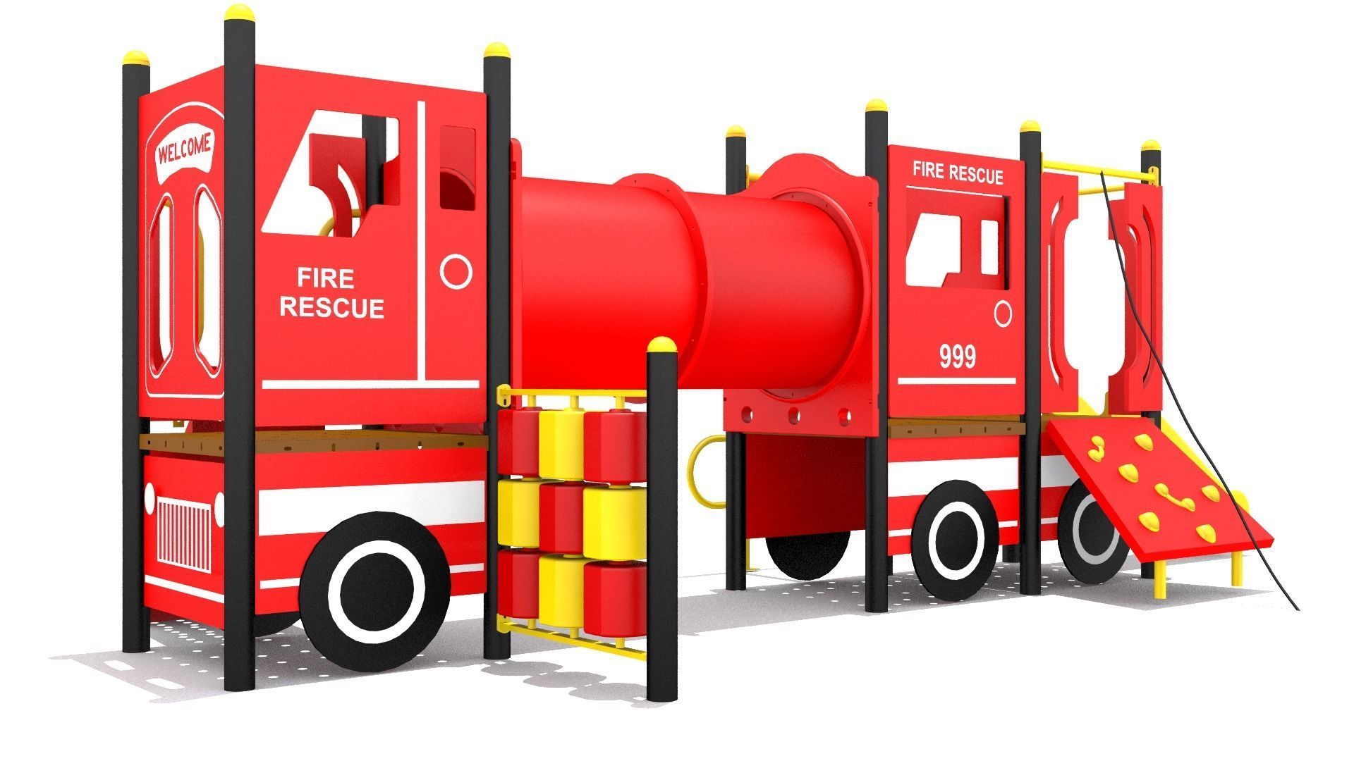 3D model Fire Engine Playground VR / AR / low-poly | CGTrader