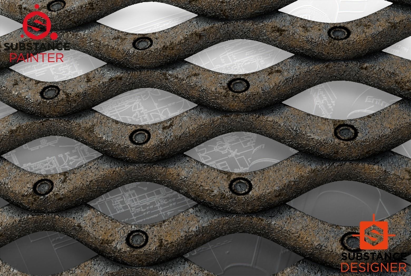 Grate 01 - Substance and PBR Texture | CGTrader