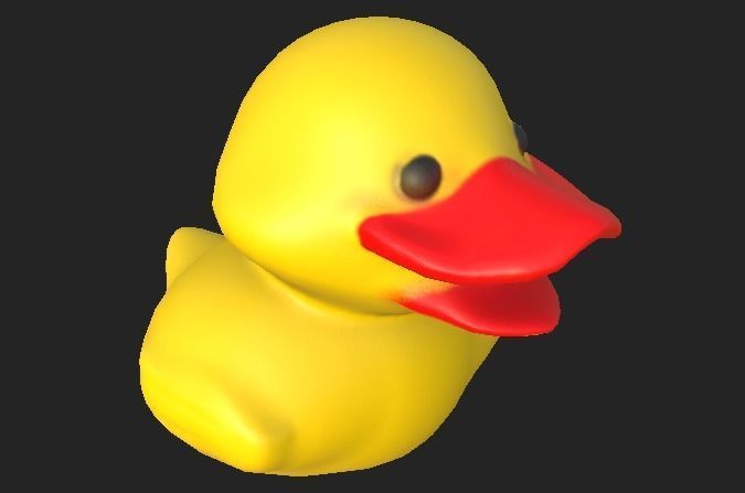 Rubber duckie free VR / AR / low-poly 3D model | CGTrader