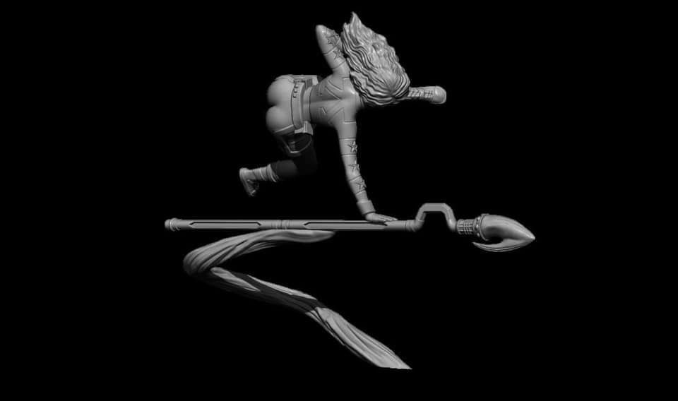 Stargirl statue of woman 3D model 3D printable | CGTrader