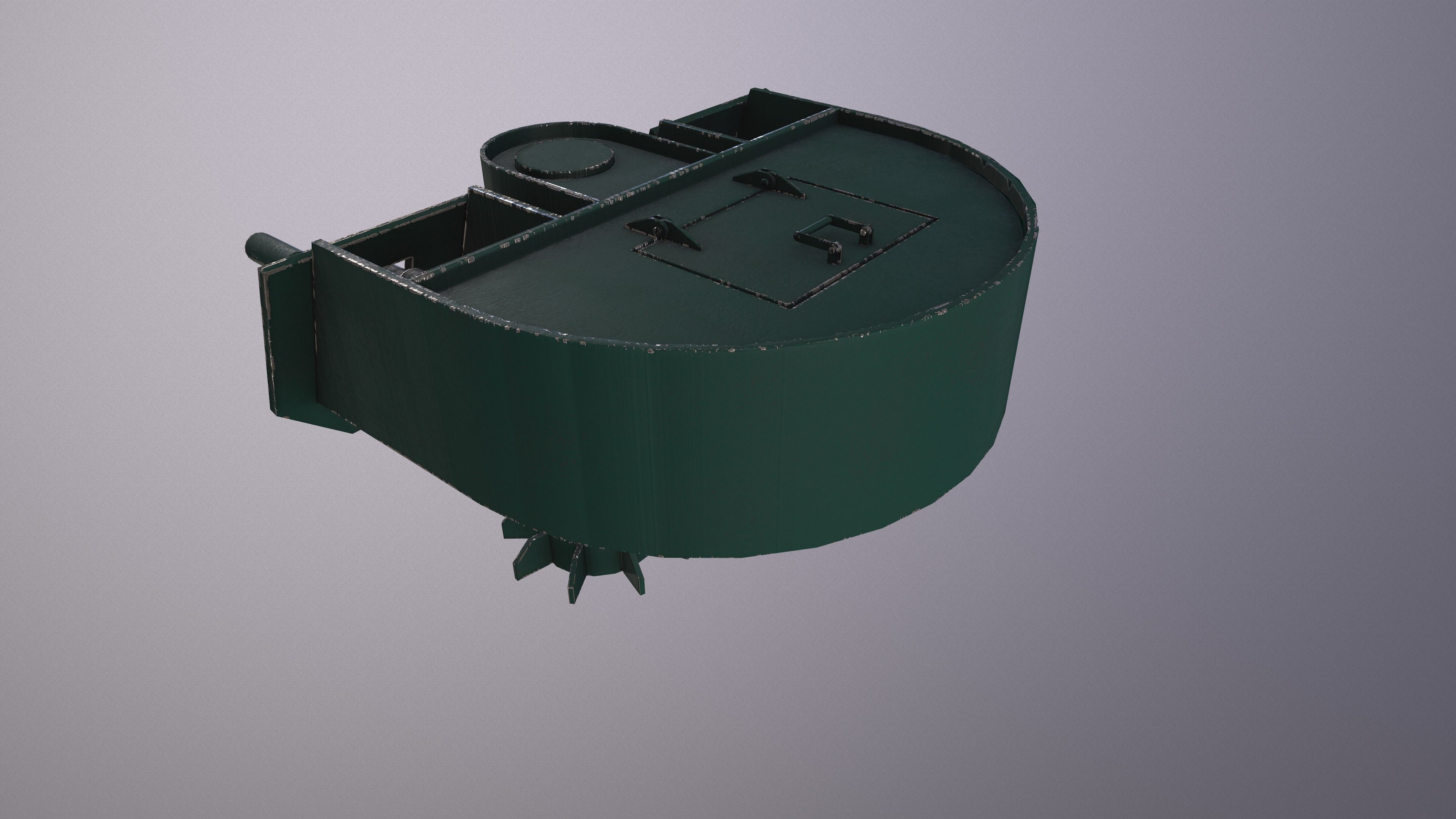 3D model Automatic military turret VR / AR / low-poly | CGTrader