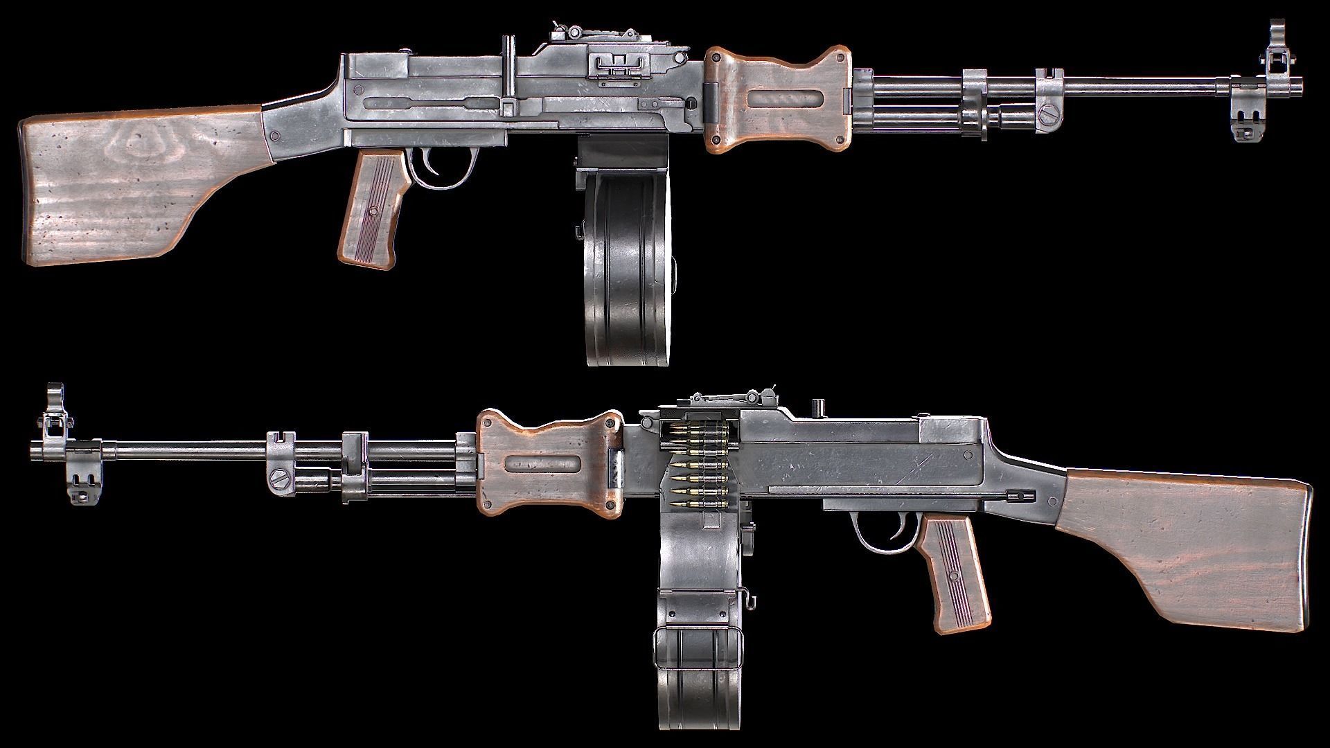 3D model RPD Light Machine Gun PBR VR / AR / low-poly | CGTrader